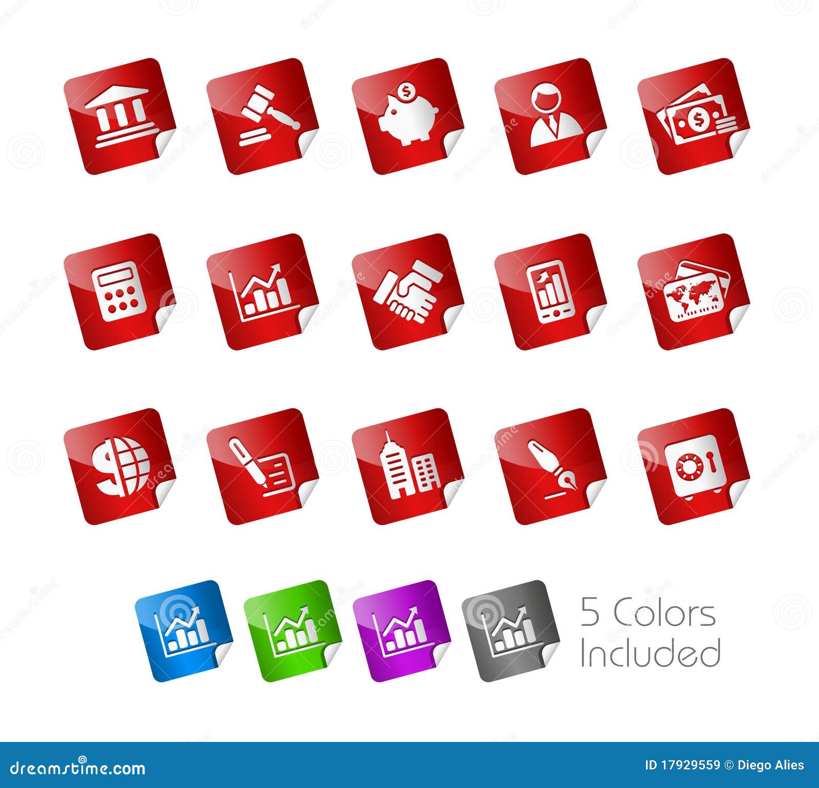 Business & Finance // Stickers Stock Vector - Illustration of credit ...