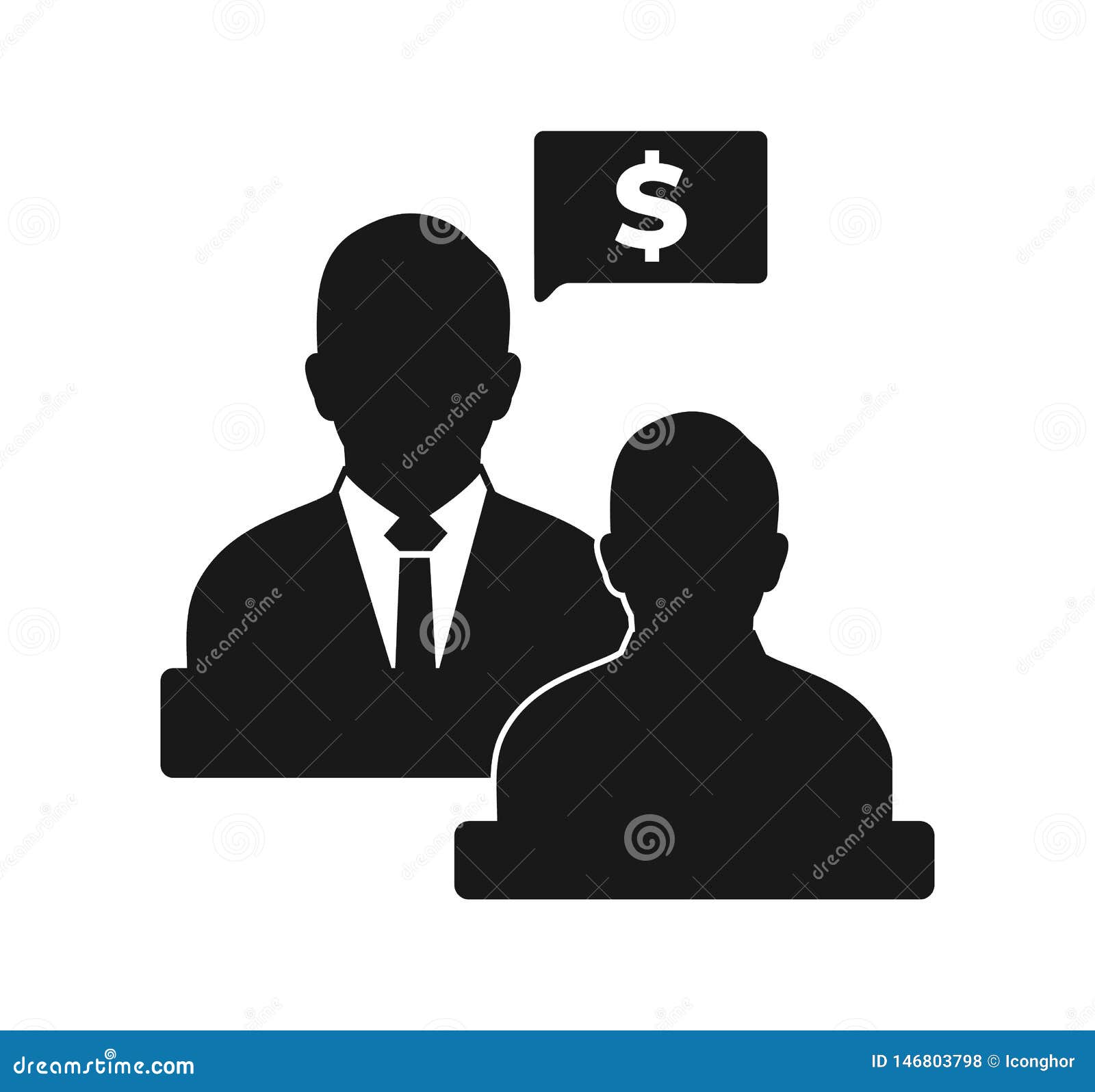 Business and Financial Advisor Icon . Stock Vector - Illustration of ...