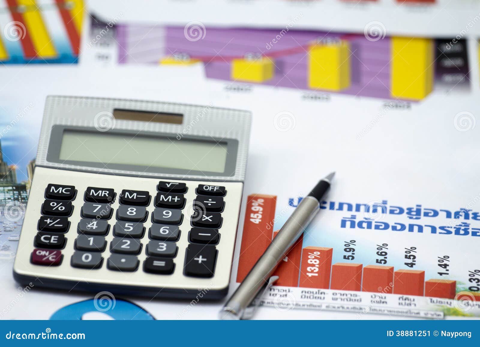 Business Financial Chart with Graphs Stock Image - Image of graph ...
