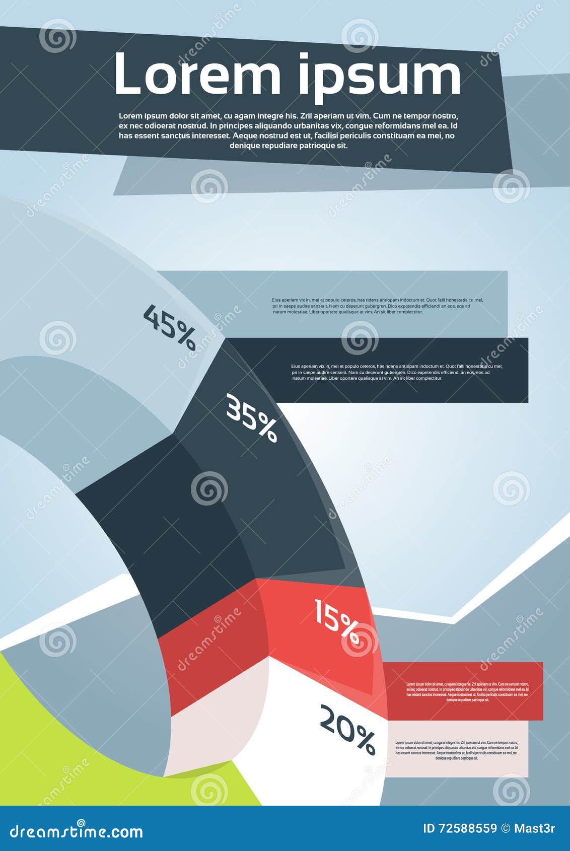 Business Financial Graph Flyer Design Page Stock Vector - Illustration ...