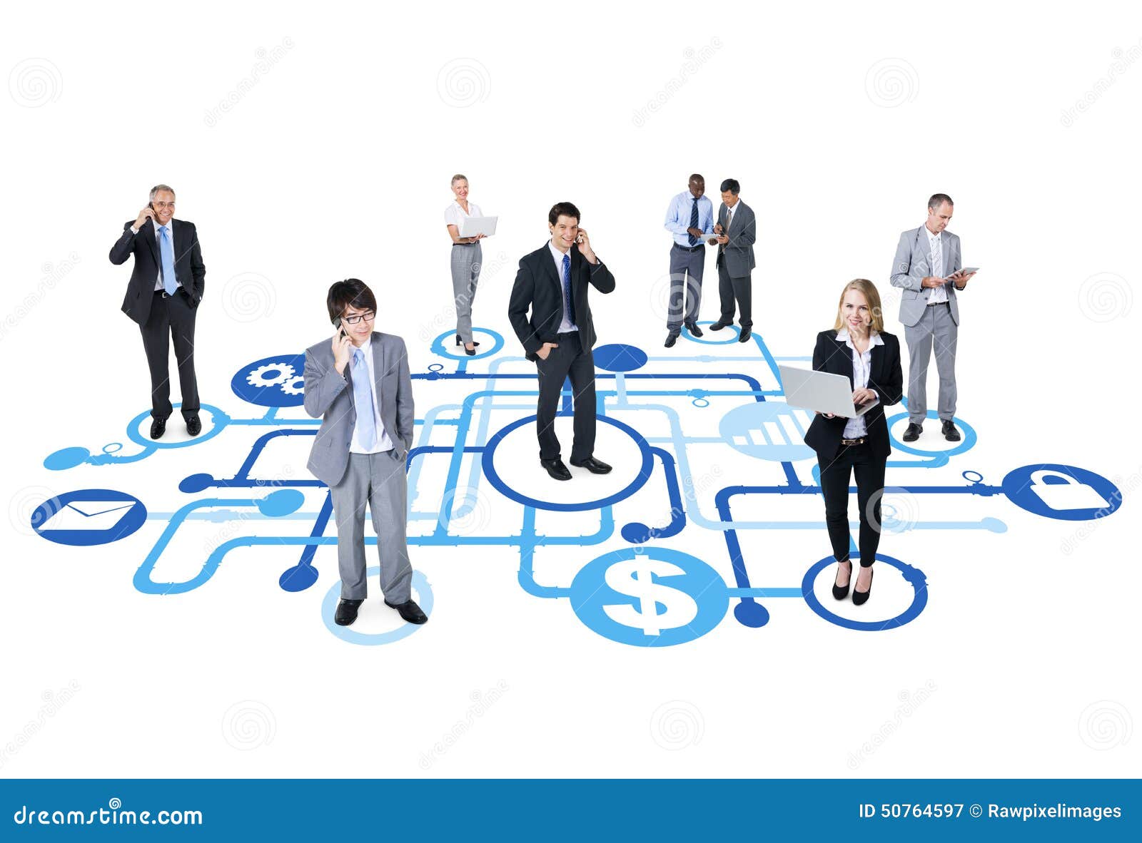 Business Financial Group Communication Concept Stock Image - Image of ...