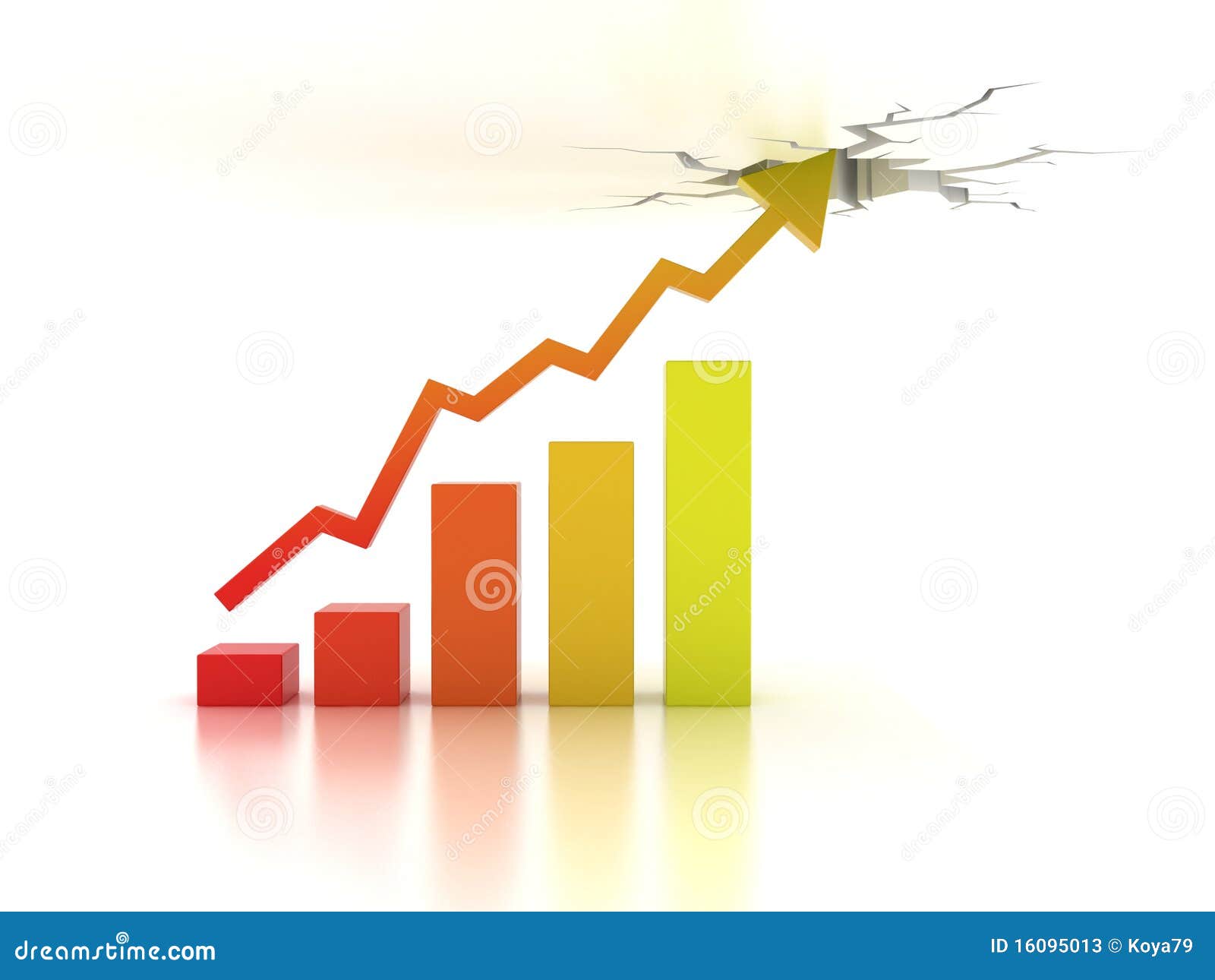 Business Financial Growth - Rising Graph Stock Illustration ...