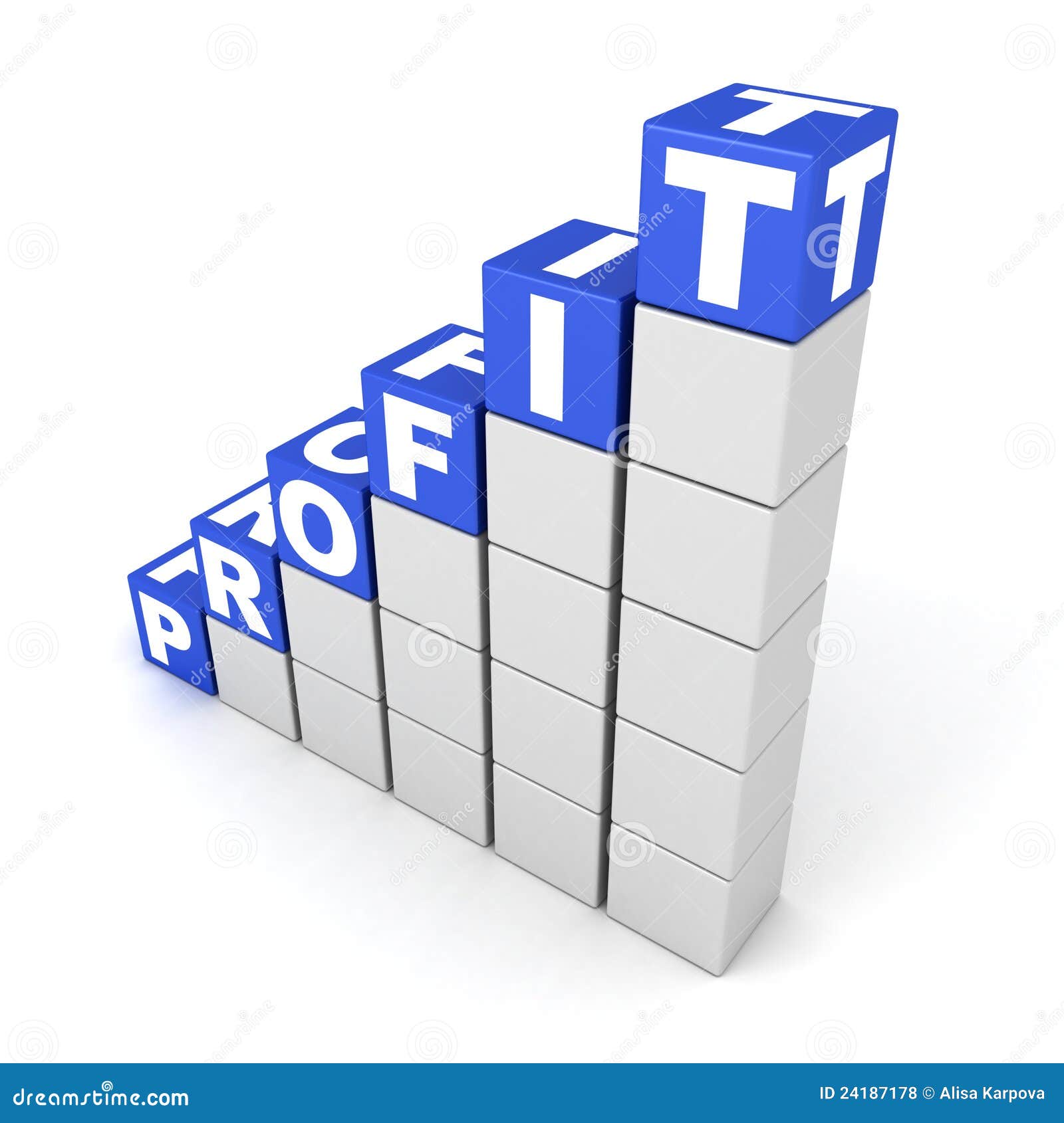 Business Financial Profit Bar Graph Concept Stock Illustration ...