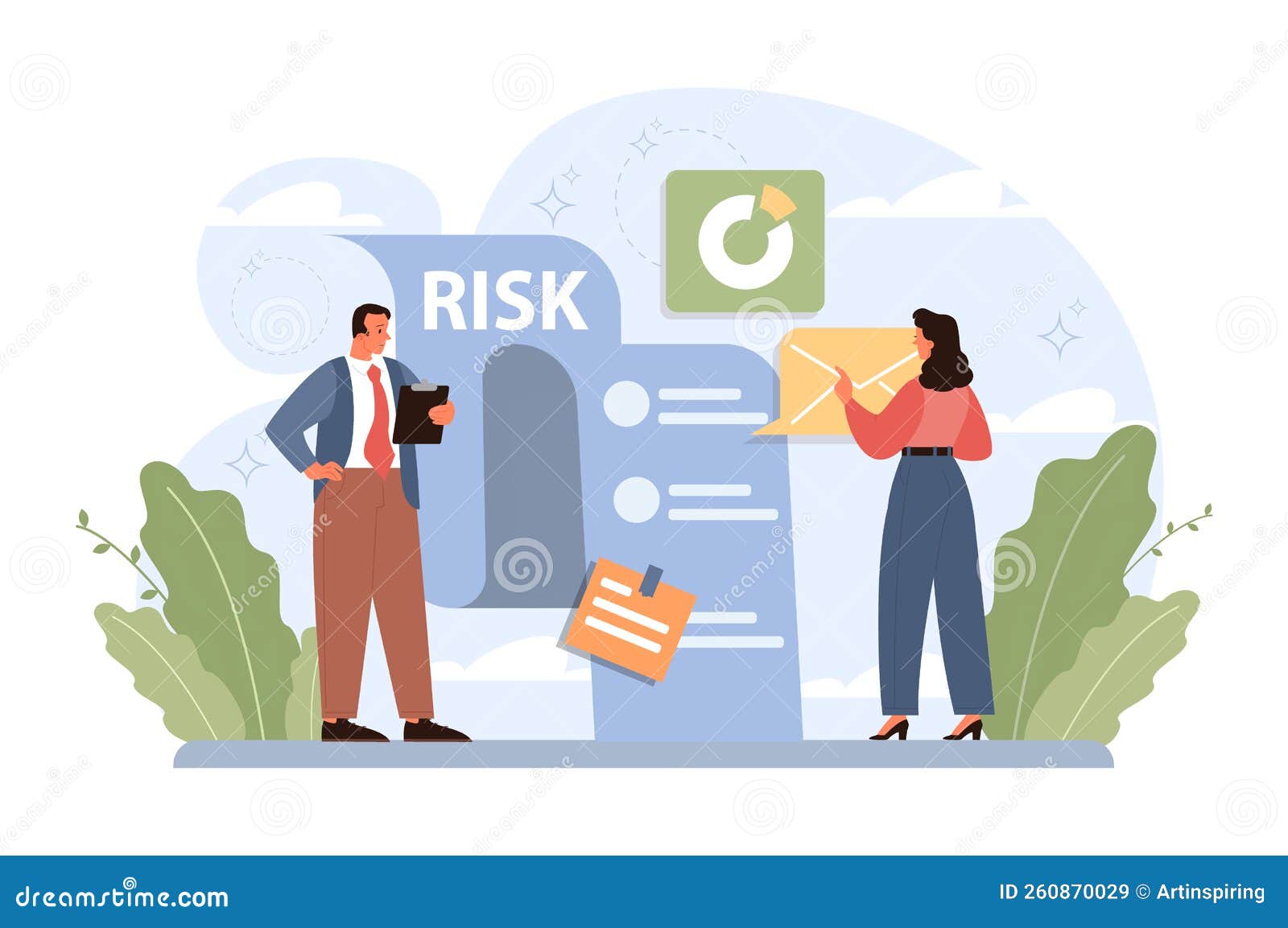 Business or Financial Risk Concept. Challenge, Danger or Difficulty ...