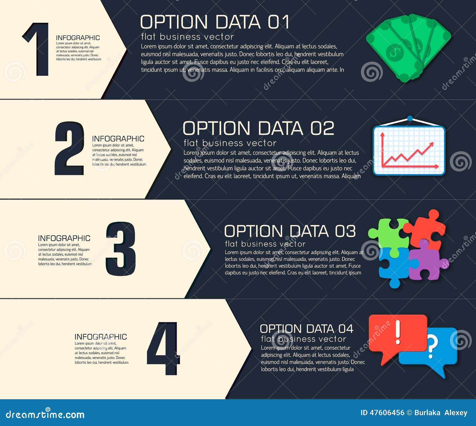 Business Flat Infographic Template with Text Stock Vector ... Business Flat Infographic Template with Text Stock Vector ...