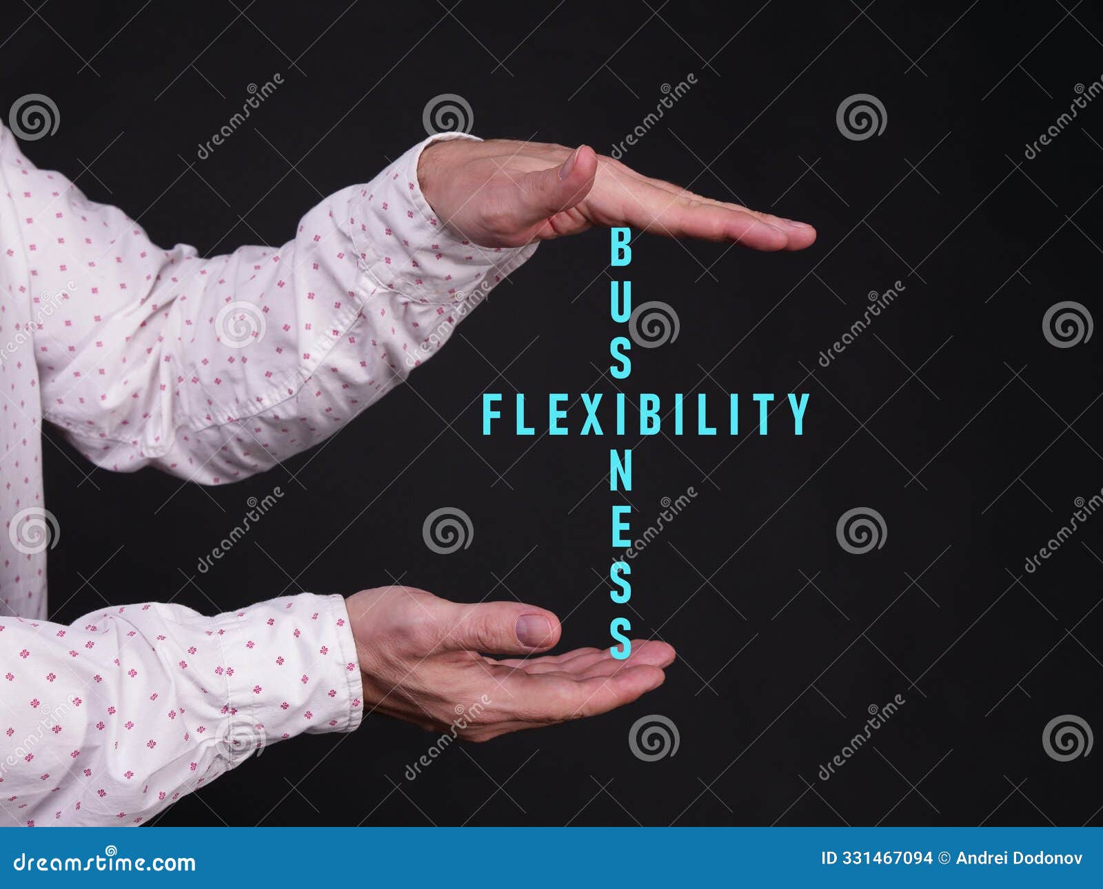 Business Flexibility is Shown Using the Text Stock Photo - Image of ...