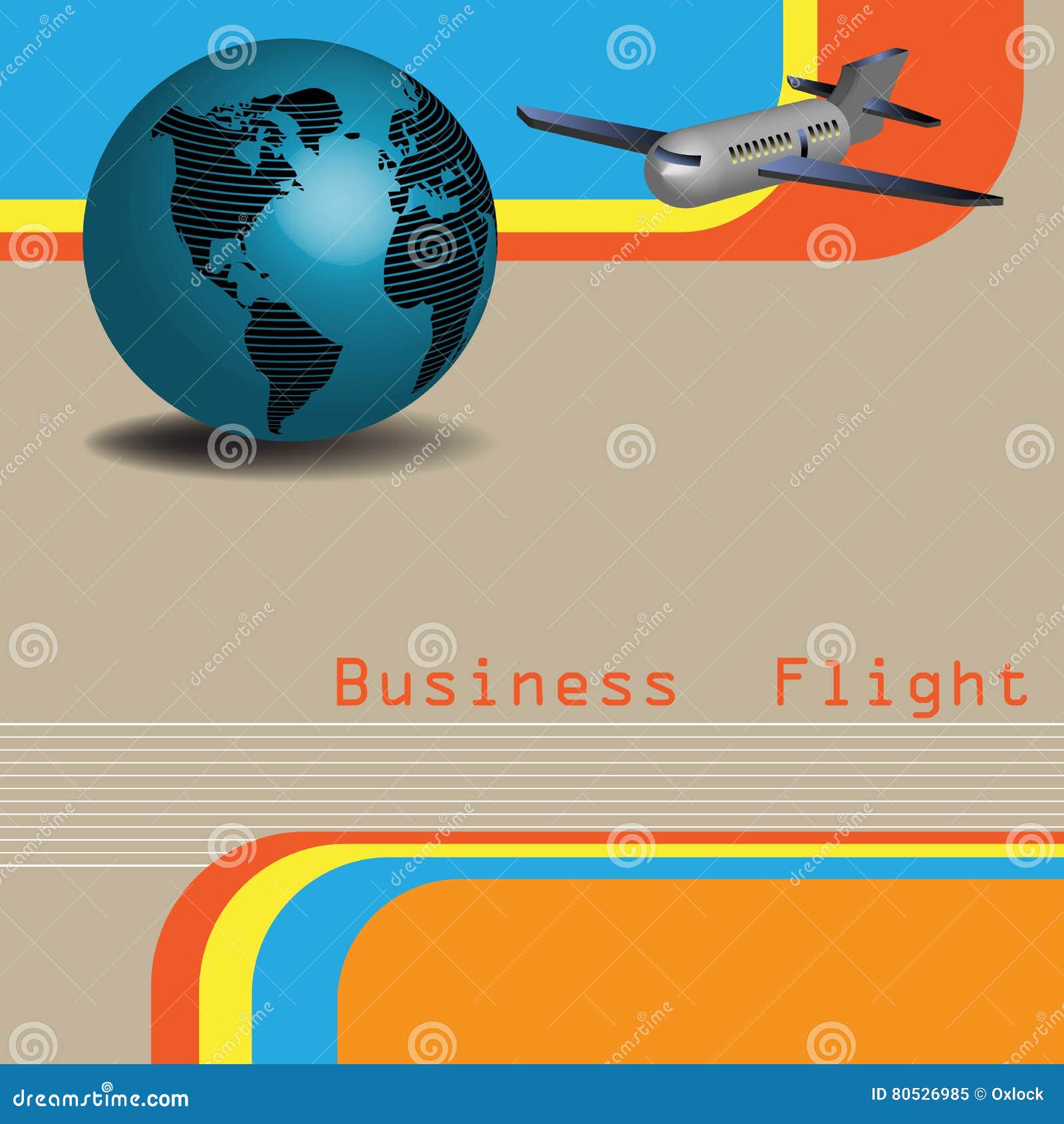 Business flight stock vector. Illustration of airport - 80526985