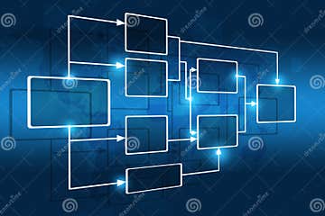 Business Flow Chart stock illustration. Illustration of abstract - 88630368