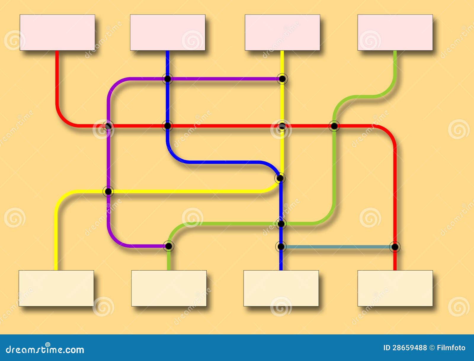 Business flowchart stock illustration. Illustration of data - 28659488