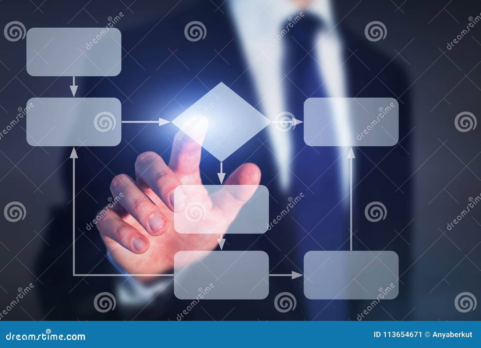 Work Process Plan Diagram Efficiency Concept Stock Photography ...