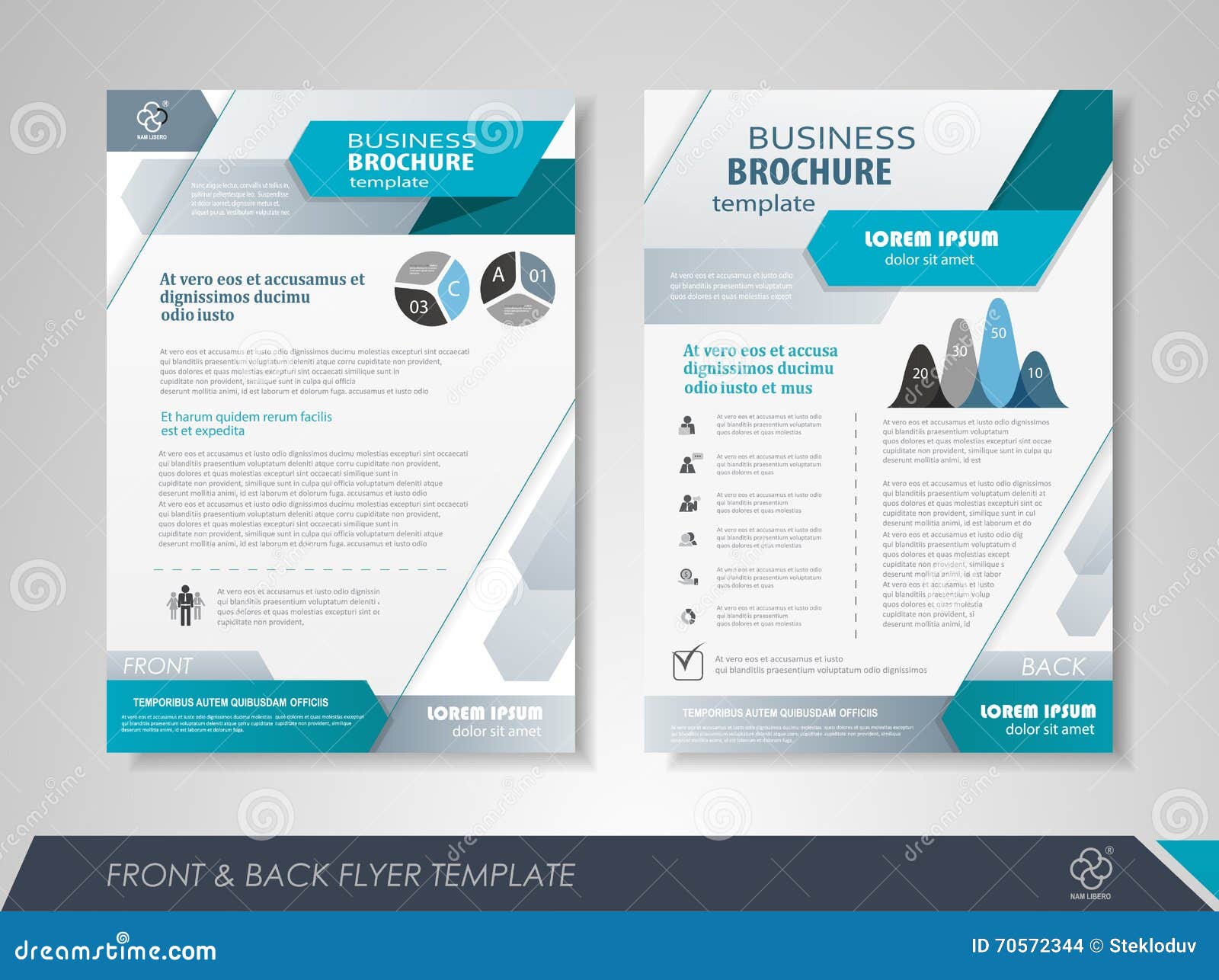 Business flyer stock vector. Illustration of corporate - 70572344