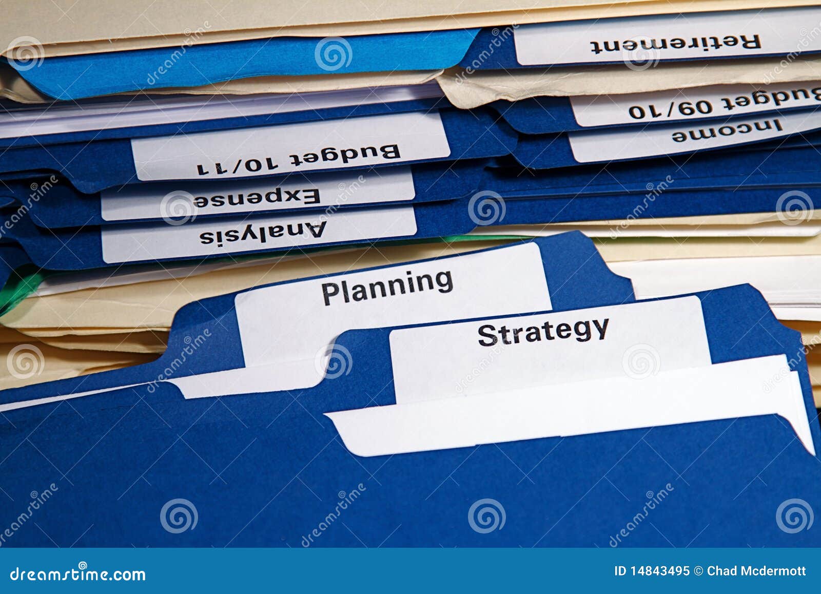 Business Folders stock image. Image of strategy, plan - 14843495