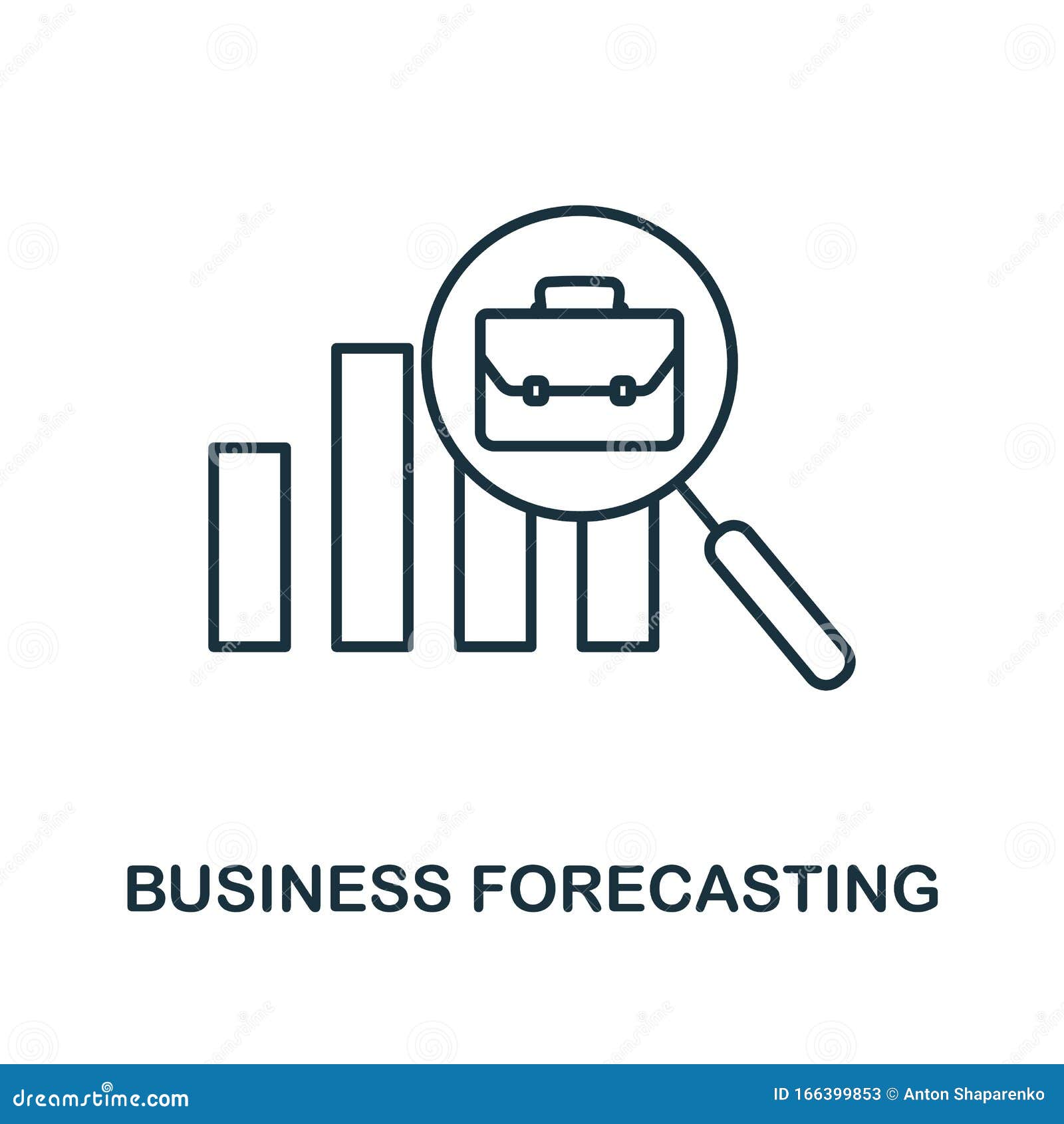 Business Forecasting Icon. Line Style Element from Business Strategy ...