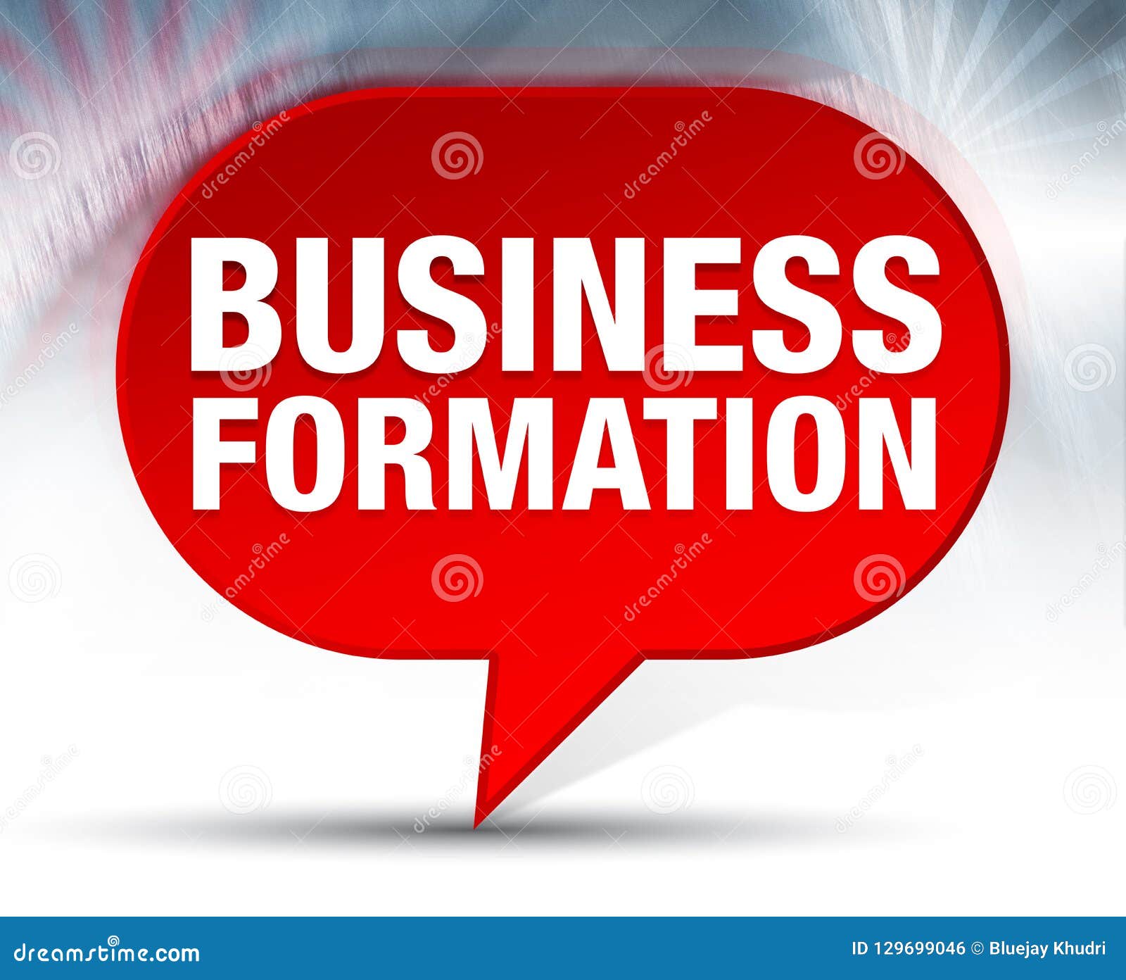 Business Formation Red Bubble Background Stock Illustration ...