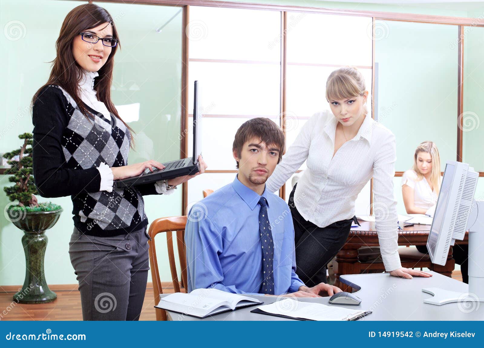Business friends stock photo. Image of computer, conversation - 14919542