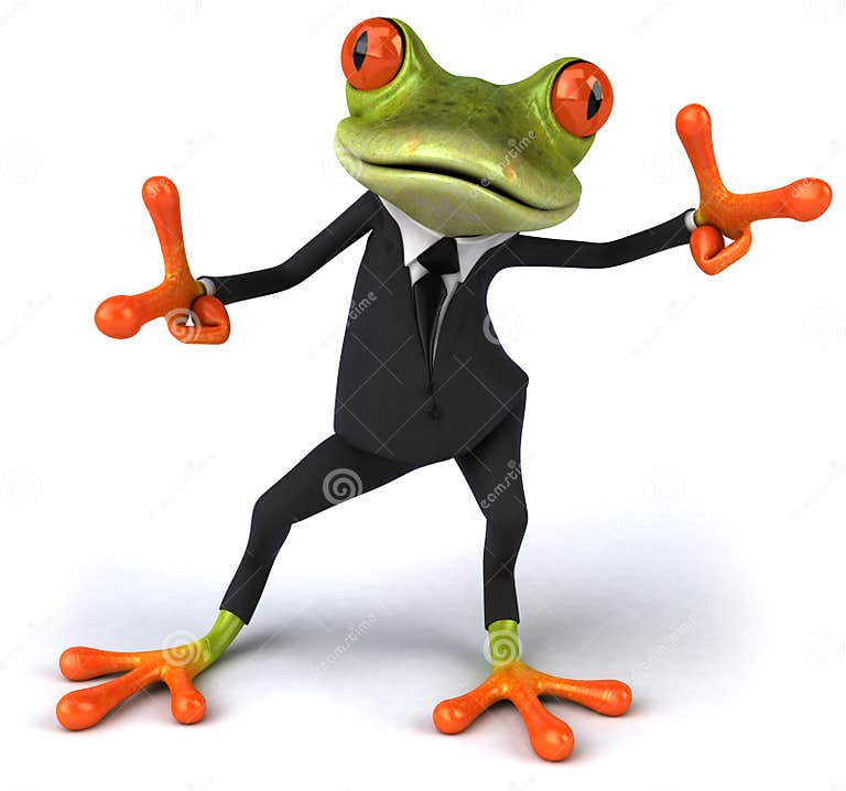 Business frog stock illustration. Illustration of animal - 20263383
