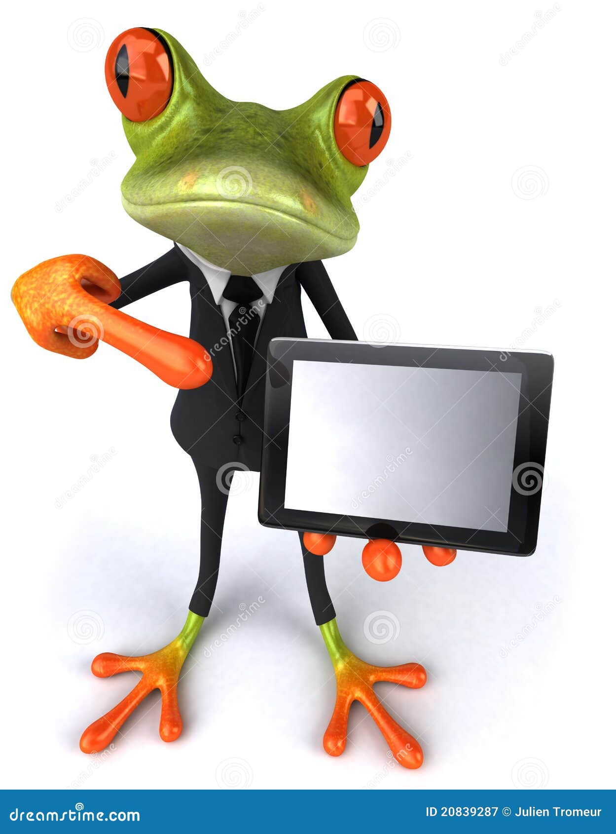 Business frog stock illustration. Illustration of wildlife - 20839287
