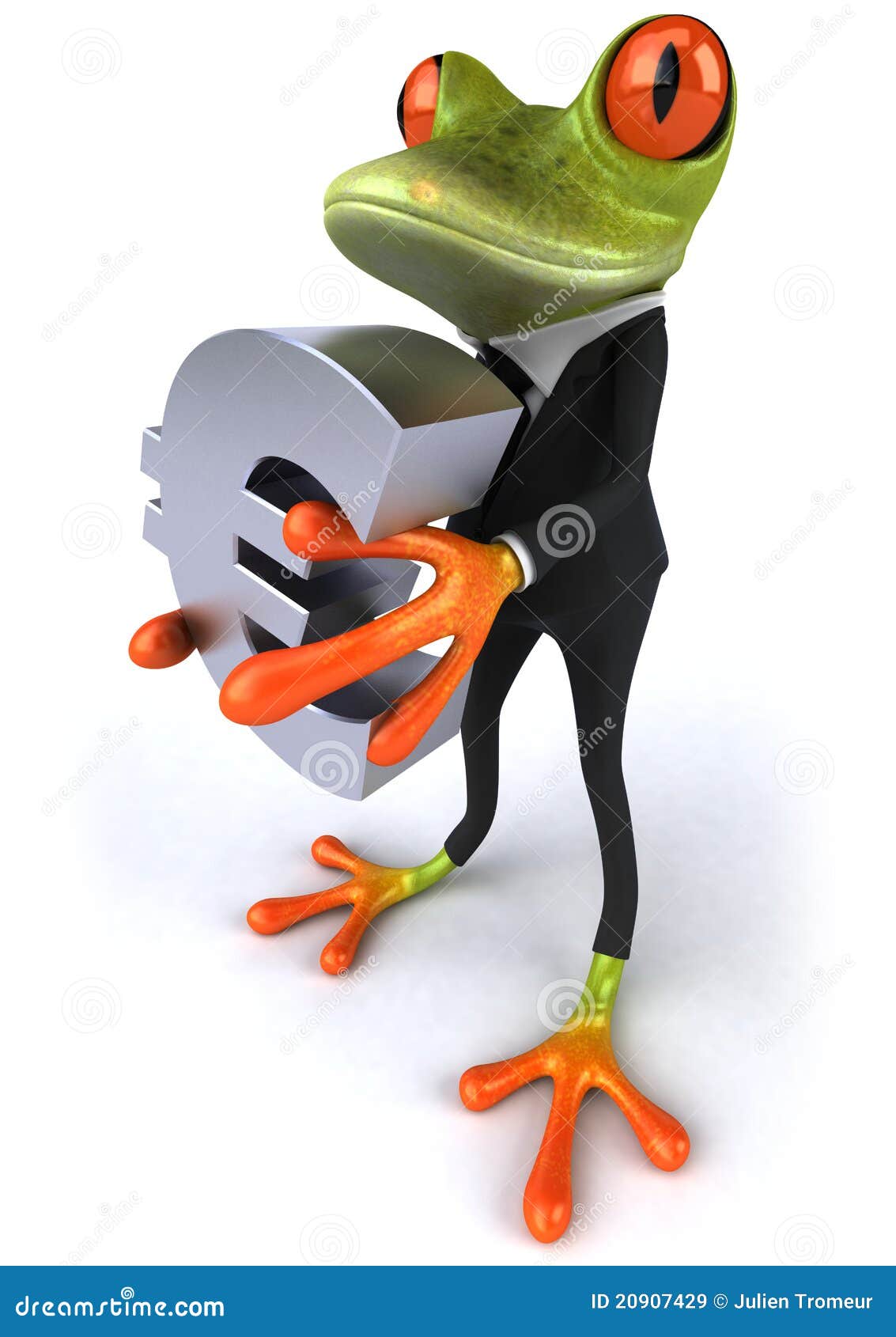 Business frog stock illustration. Illustration of wildlife - 20907429