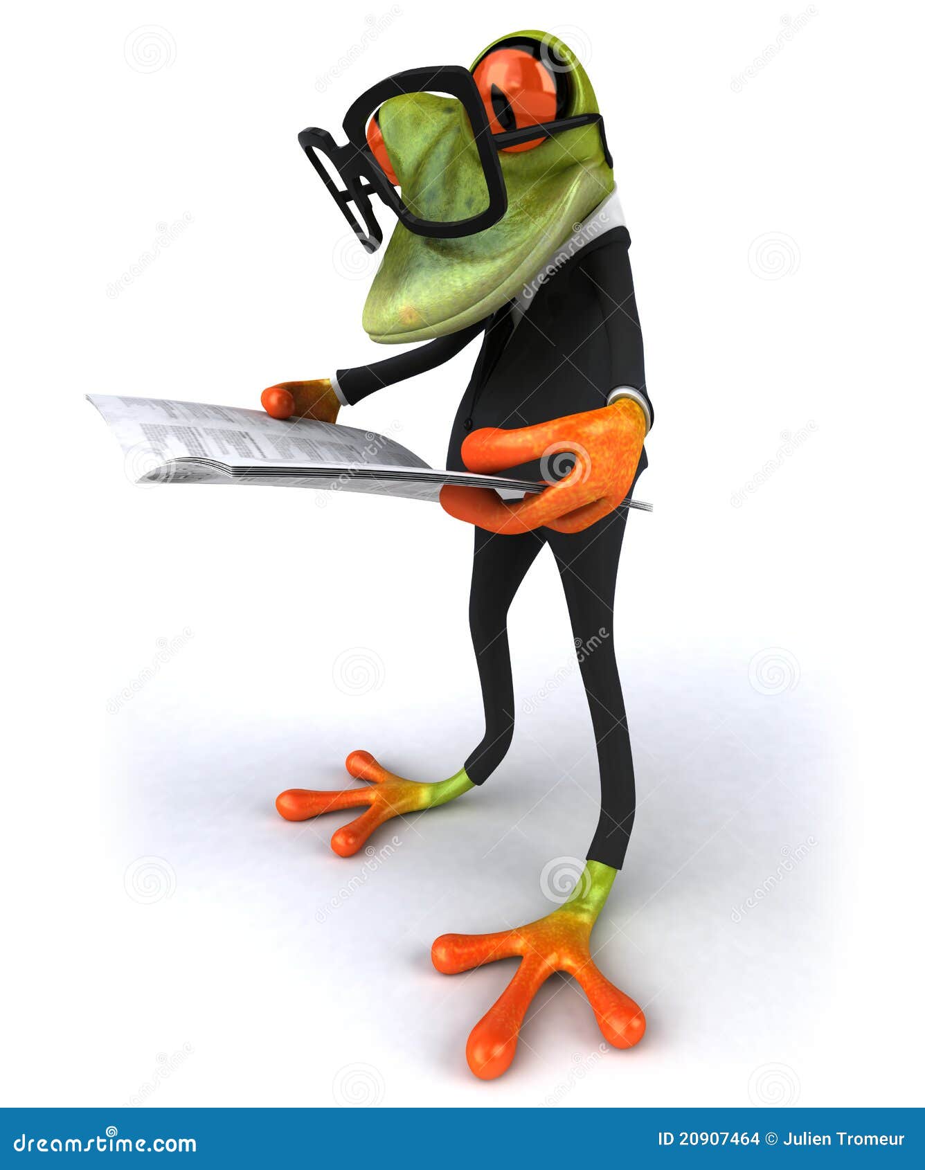 Business frog stock illustration. Illustration of nature - 20907464