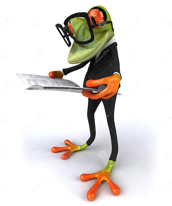 Business frog stock illustration. Illustration of nature - 20907464