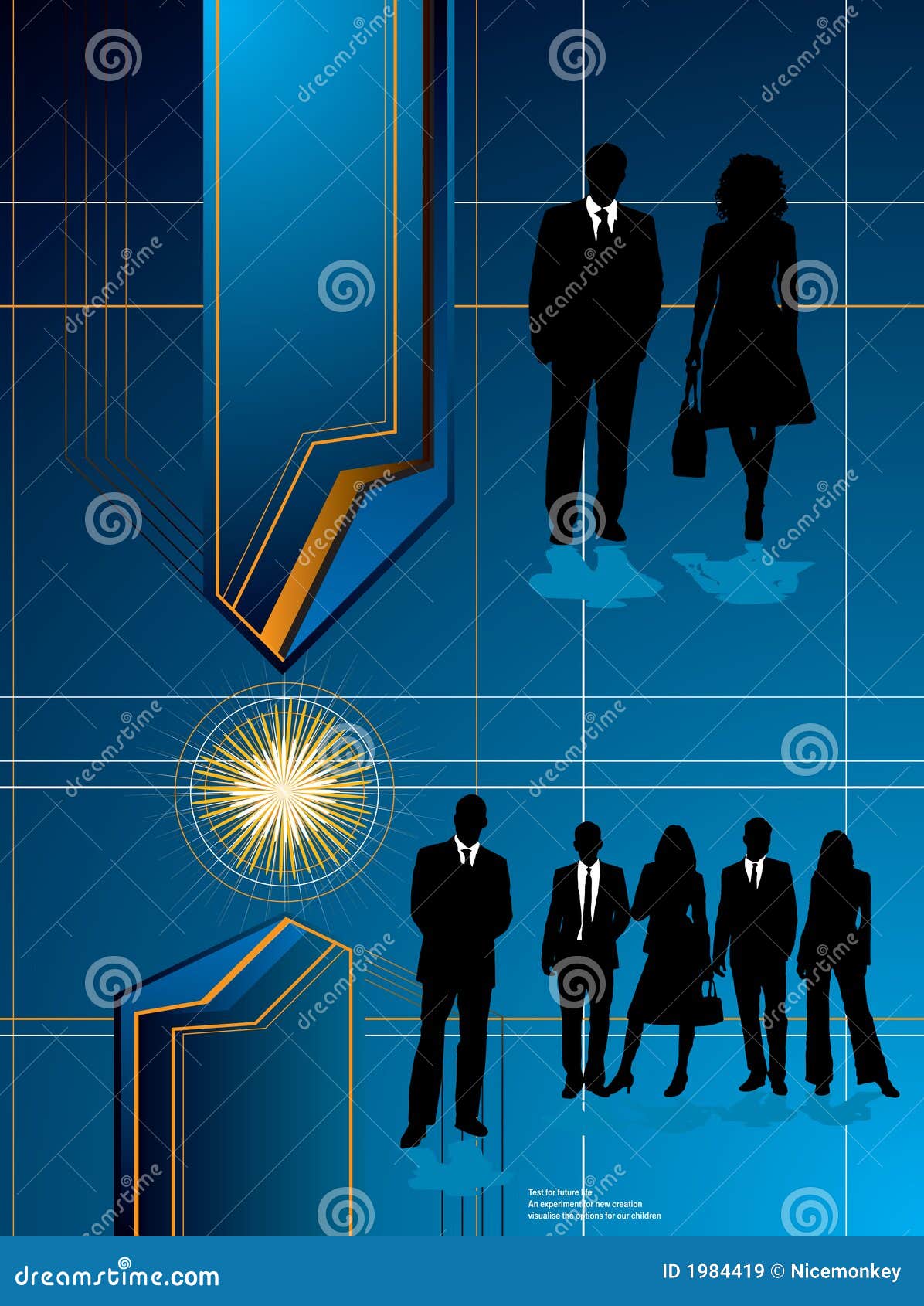 Business future blue stock vector. Illustration of spark - 1984419