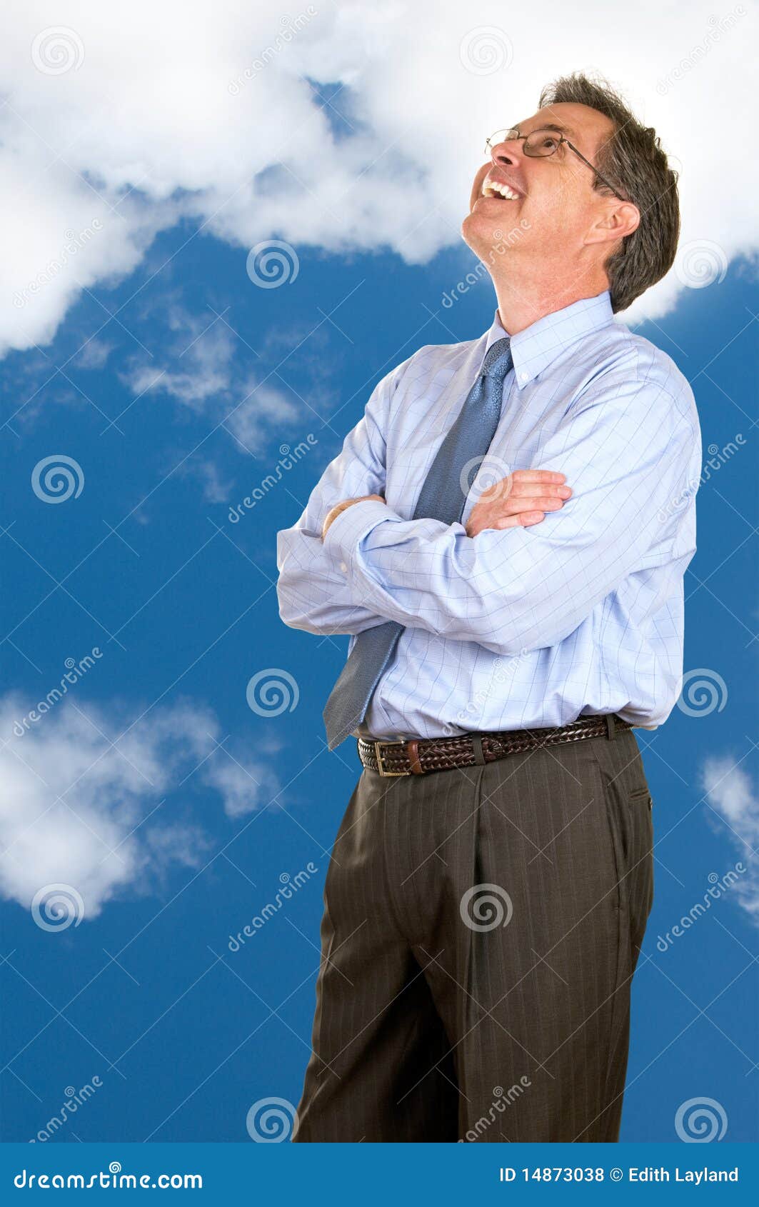 Business Future Looks Bright with Blue Sky Stock Photo - Image of ...