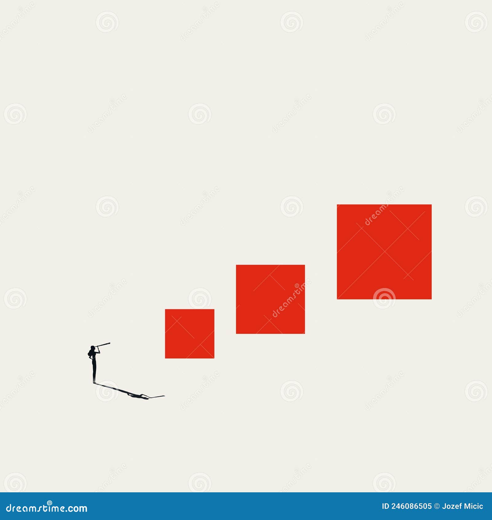 Business Future Plan And Growth Vector Concept. Symbol Of Strategy ...