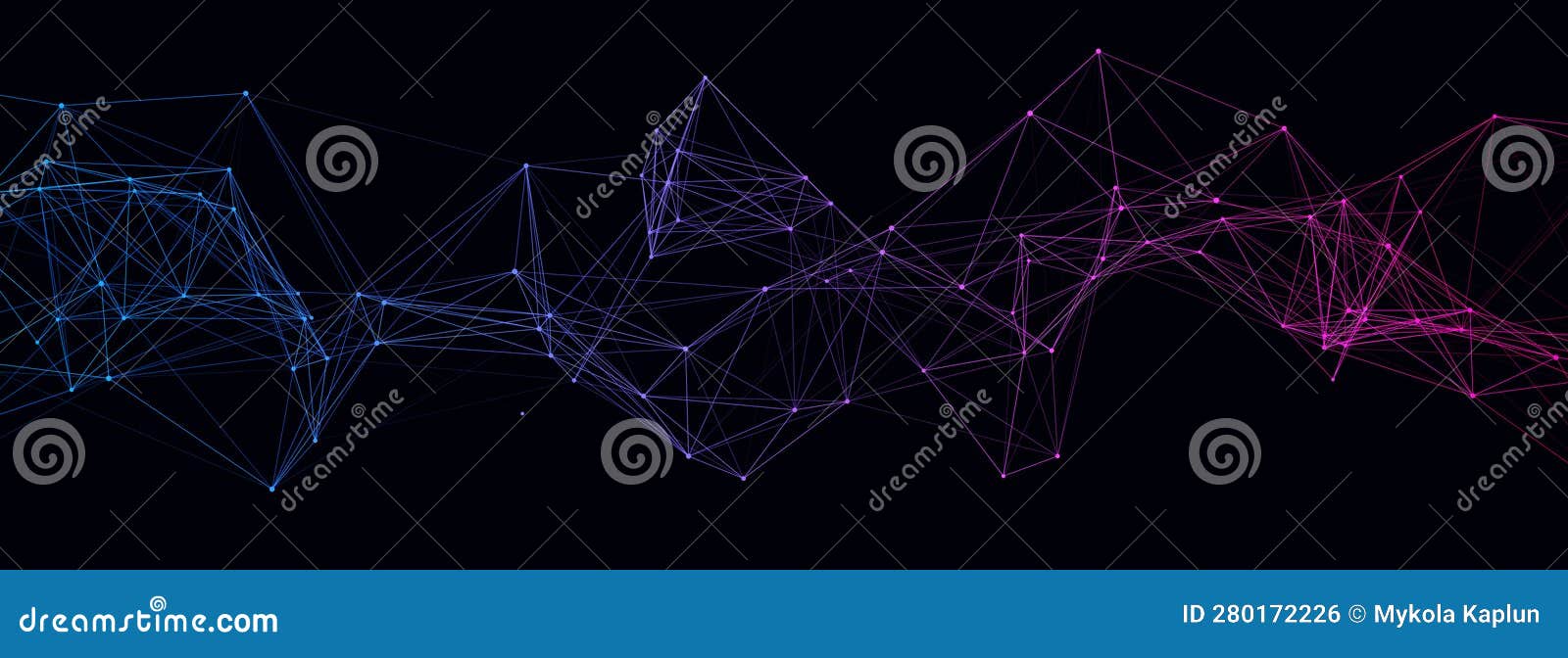 Business Futuristic Backdrop. Network Connection Structure Cyberspace ...