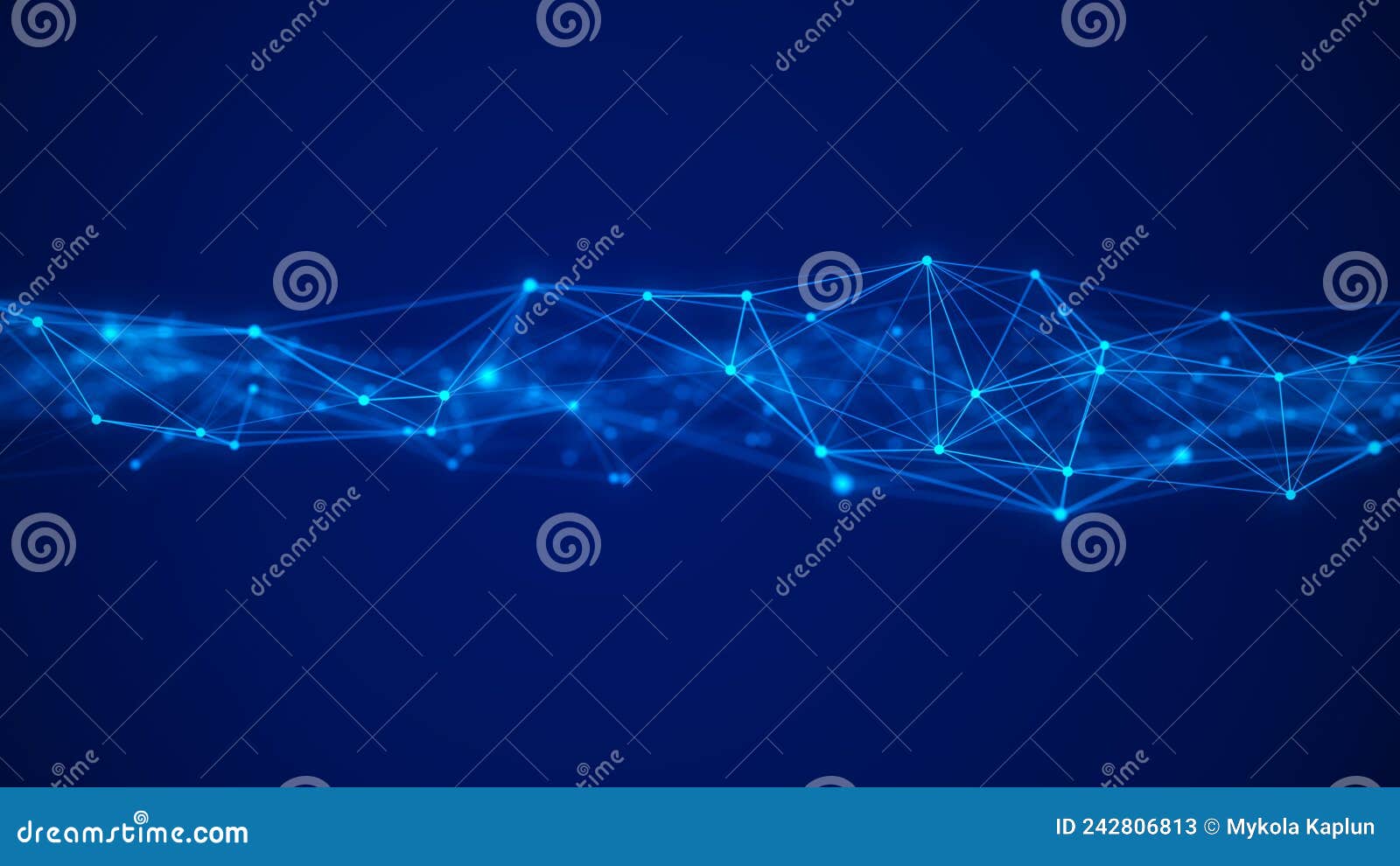 Business Futuristic Backdrop. Network Connection Structure Cyberspace ...