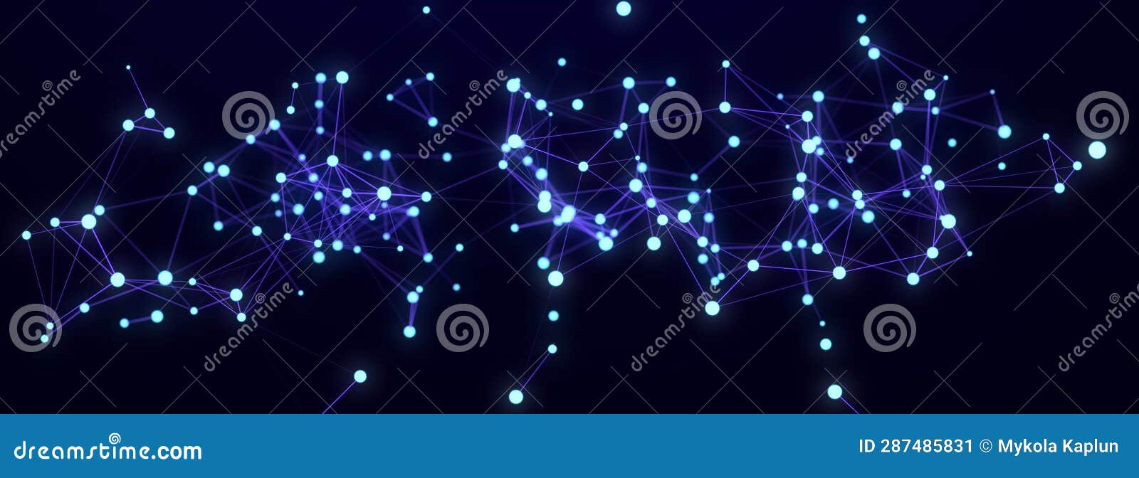 Business Futuristic Backdrop. Network Connection Structure Cyberspace ...