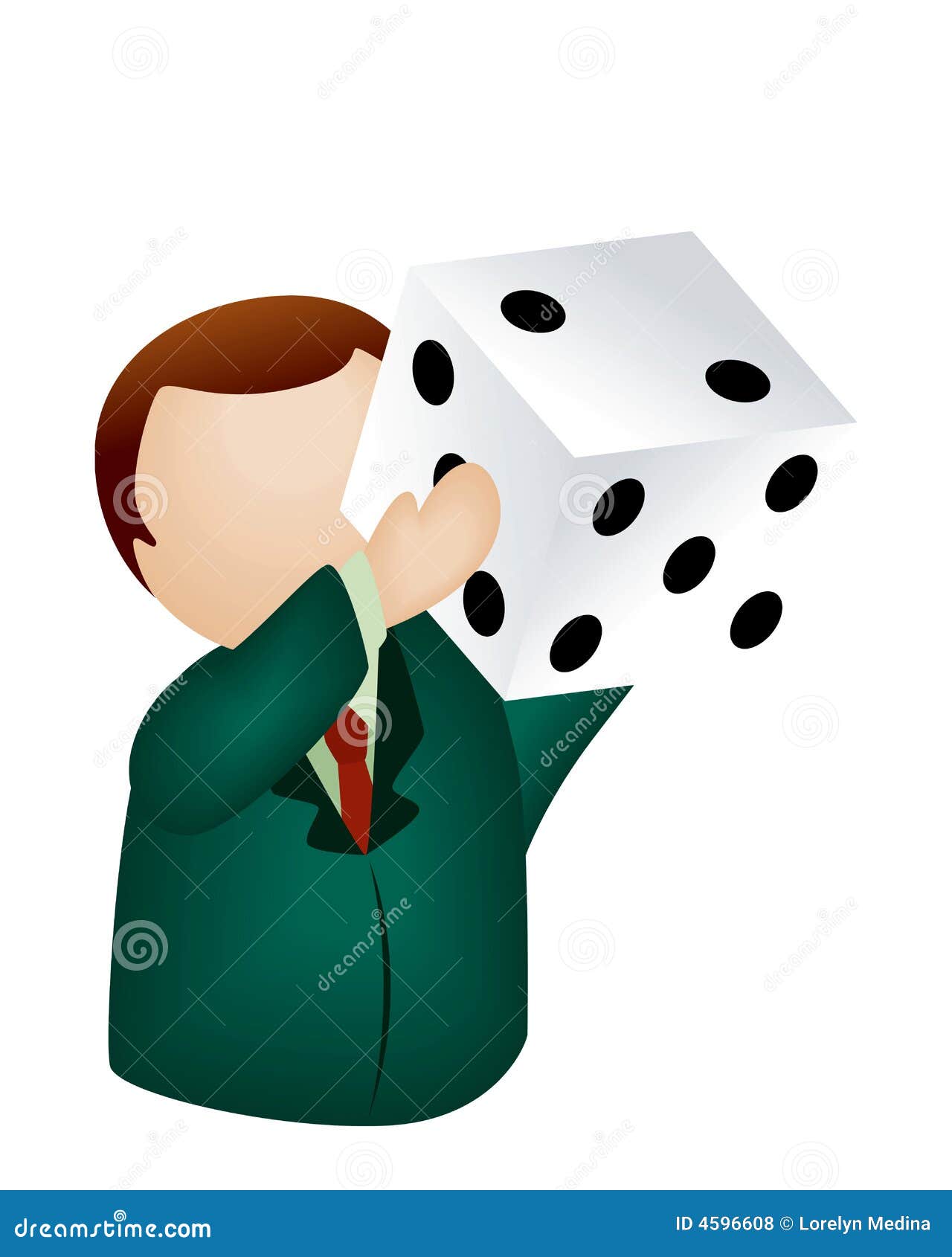 Business Gamble stock illustration. Illustration of gamble - 4596608