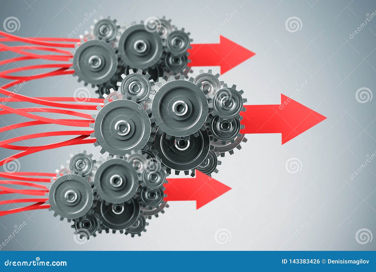 Business Gear To Success Concept Stock Illustration - Illustration of ...