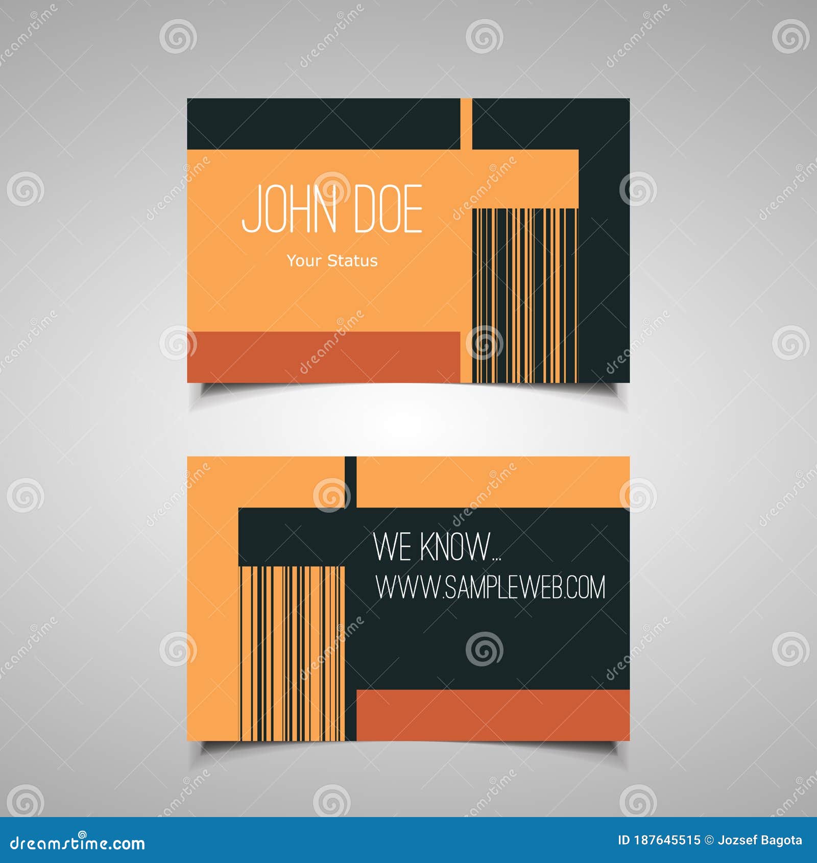 Business or Gift Card Design with Abstract Background Stock Vector ...
