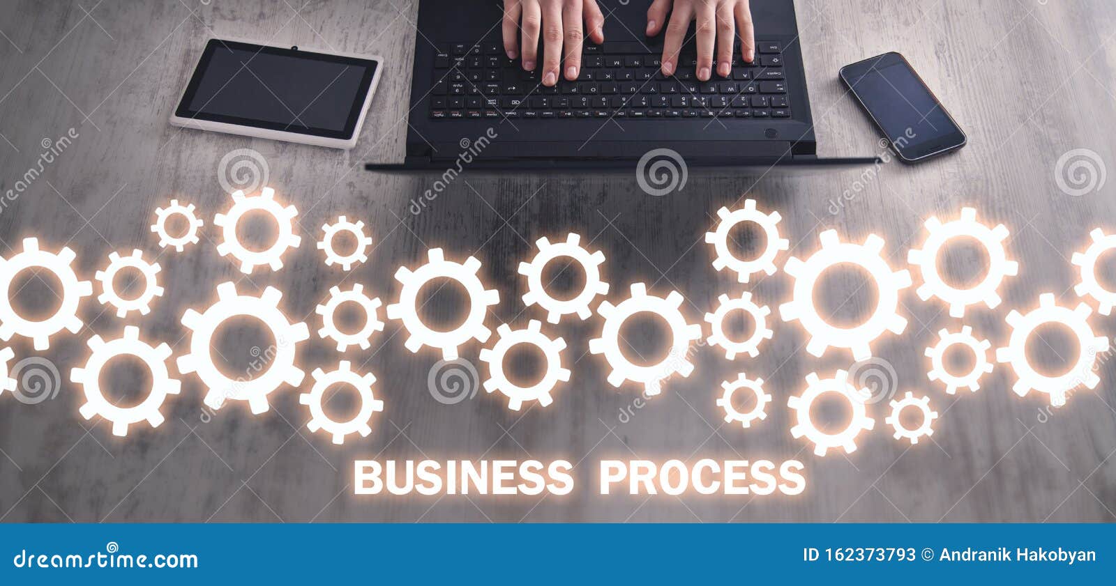 Business Girl Working in Office. Business Process Stock Image - Image ...