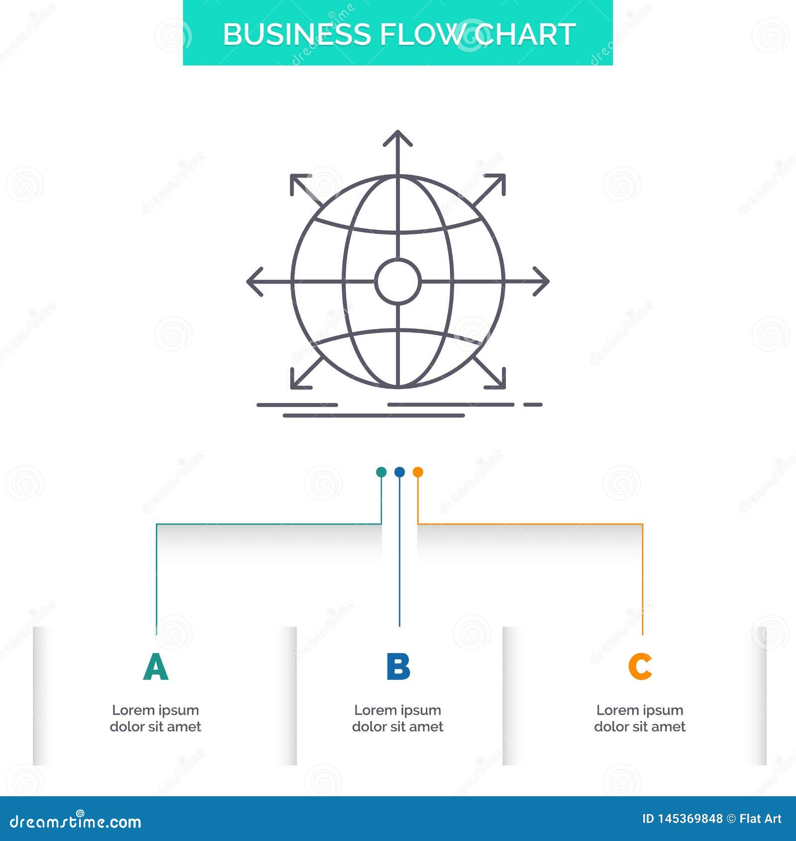 Business, Global, International, Network, Web Business Flow Chart ...