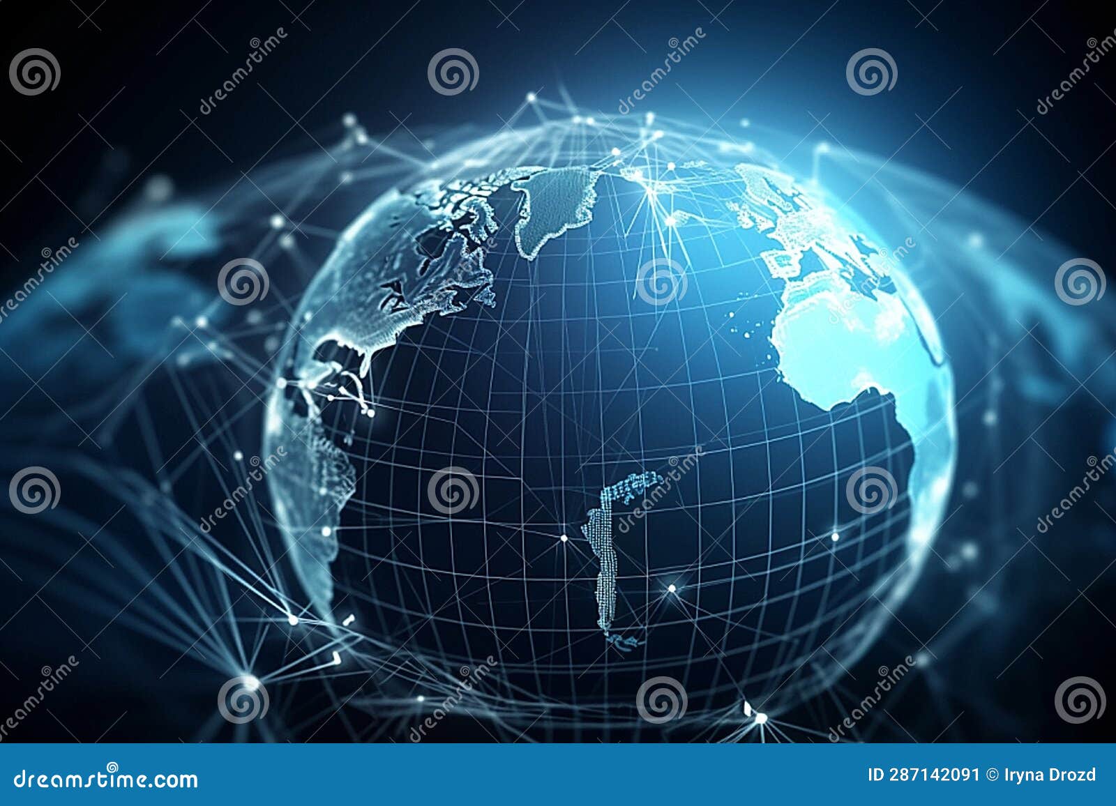 Business Global Internet Connection Application Technology and Digital ...
