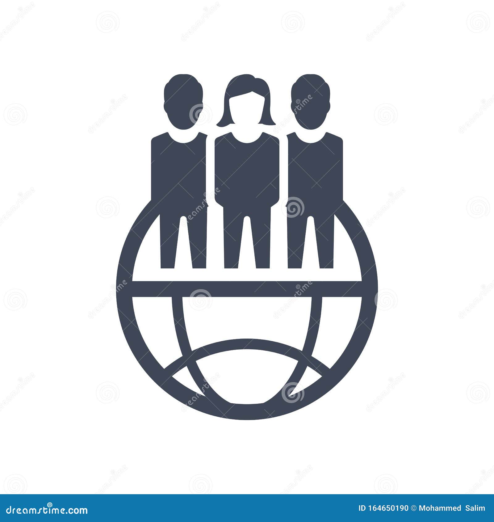 Business Global Team Icon. Communication Stock Vector - Illustration of ...