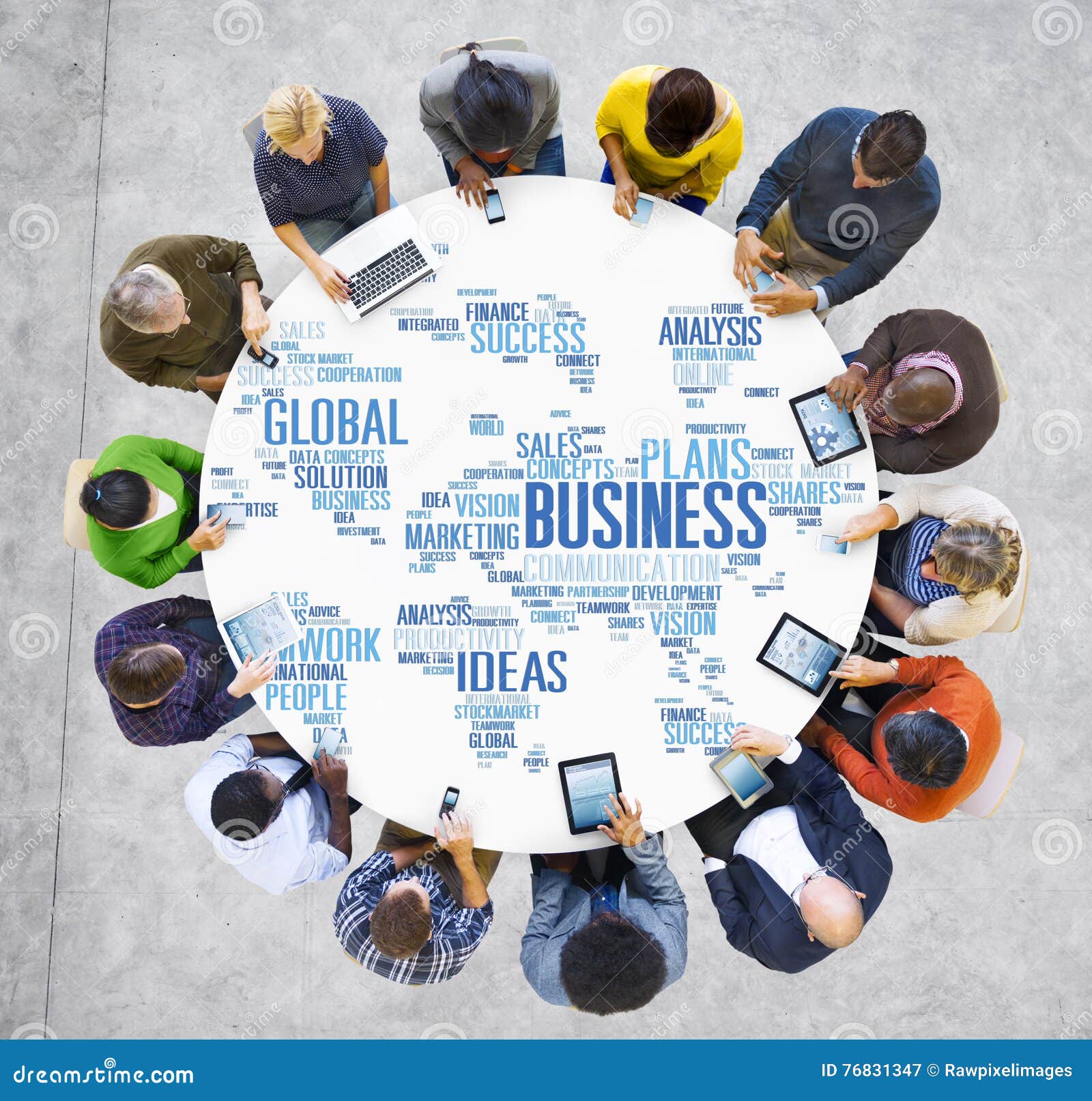 Business Global World Plans Organization Enterprise Concept Stock Image ...