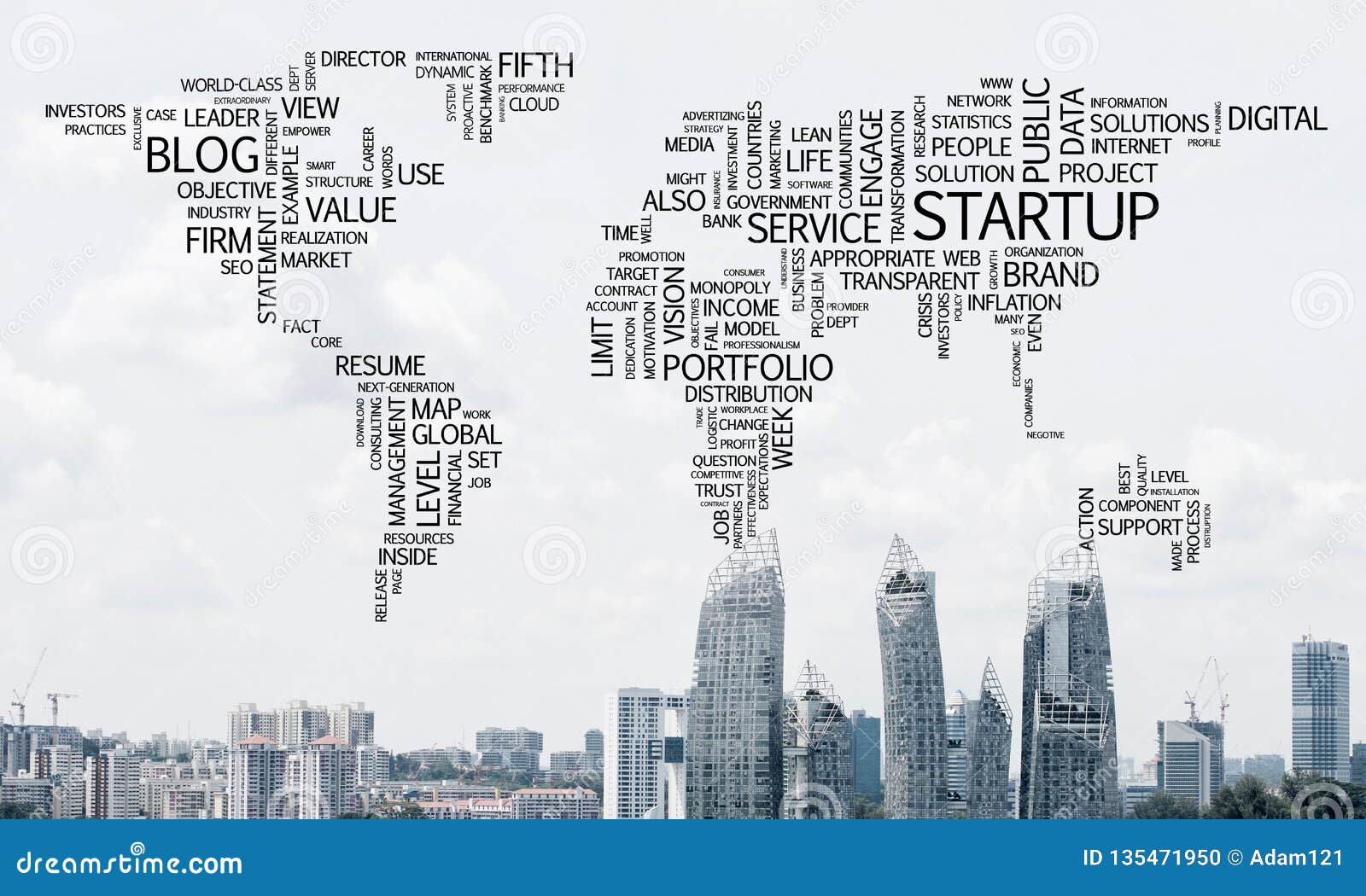 Business Globalization Concept. Stock Photo - Image of cartography ...