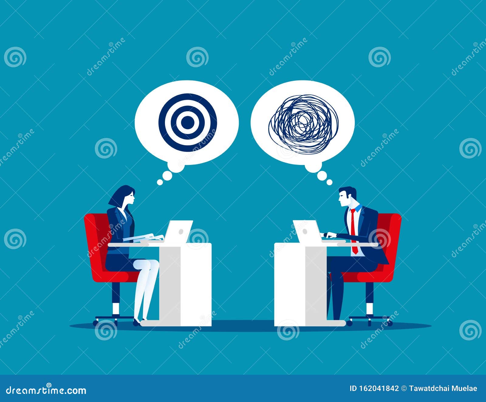 Business and the Goal of Each Person. Concept Business Vector, Target ...