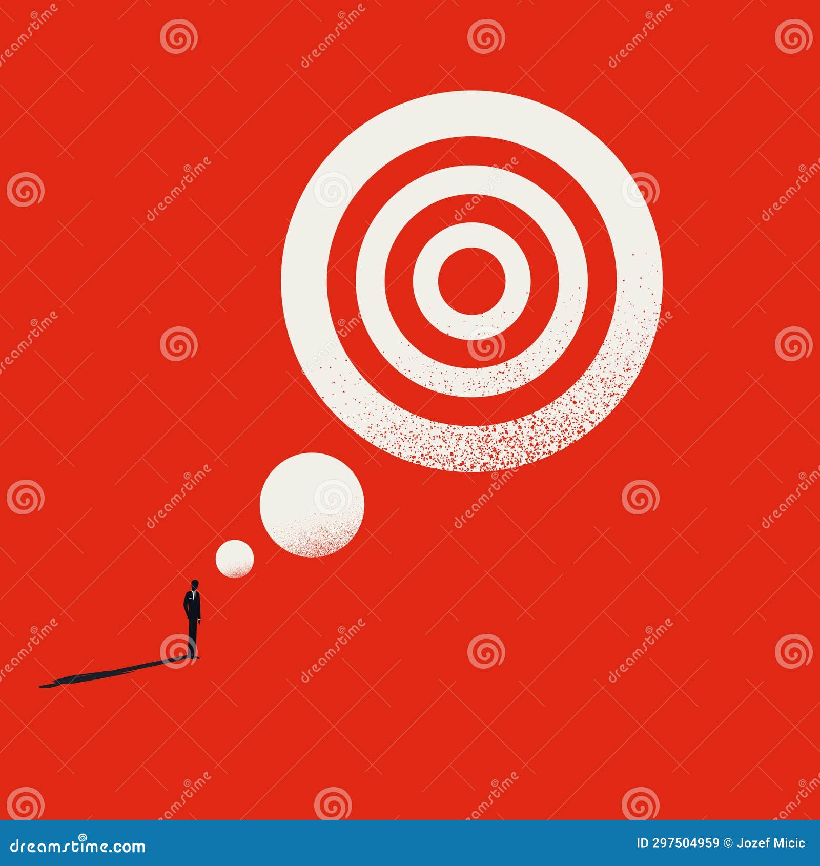 Objective, Target, Strategy, Future, Success Concept. Hand Drawn ...