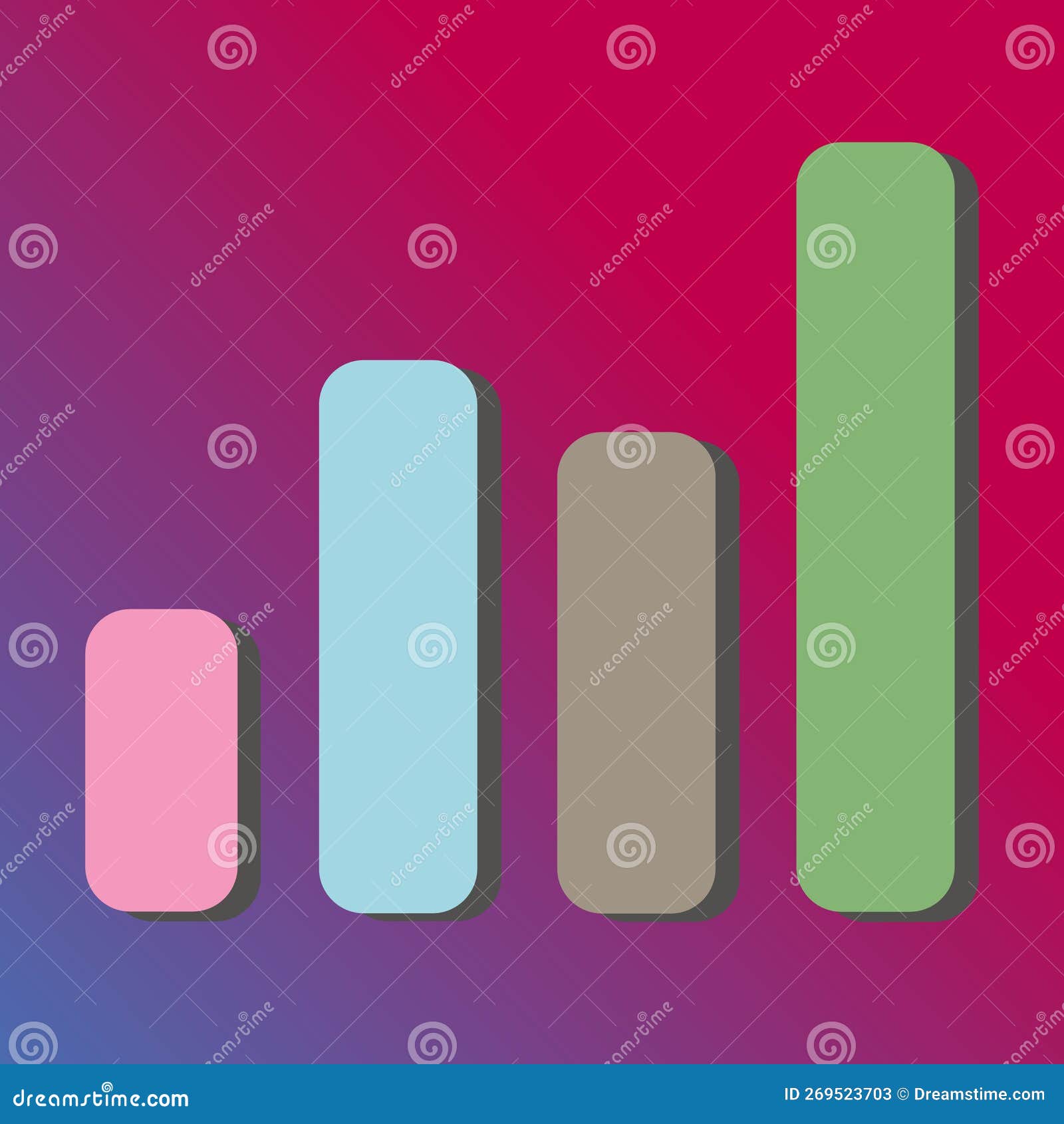 Business Goals, Company Vision, 3D Graph. Vector Stock Vector ...