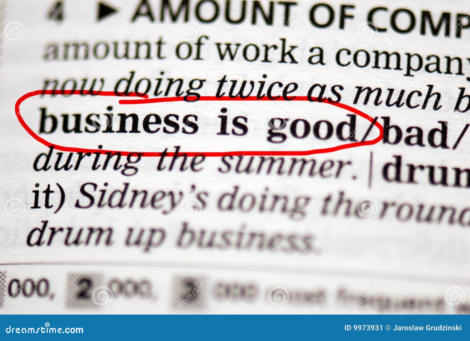 Business is good stock image. Image of focus, good, highlight - 9973931