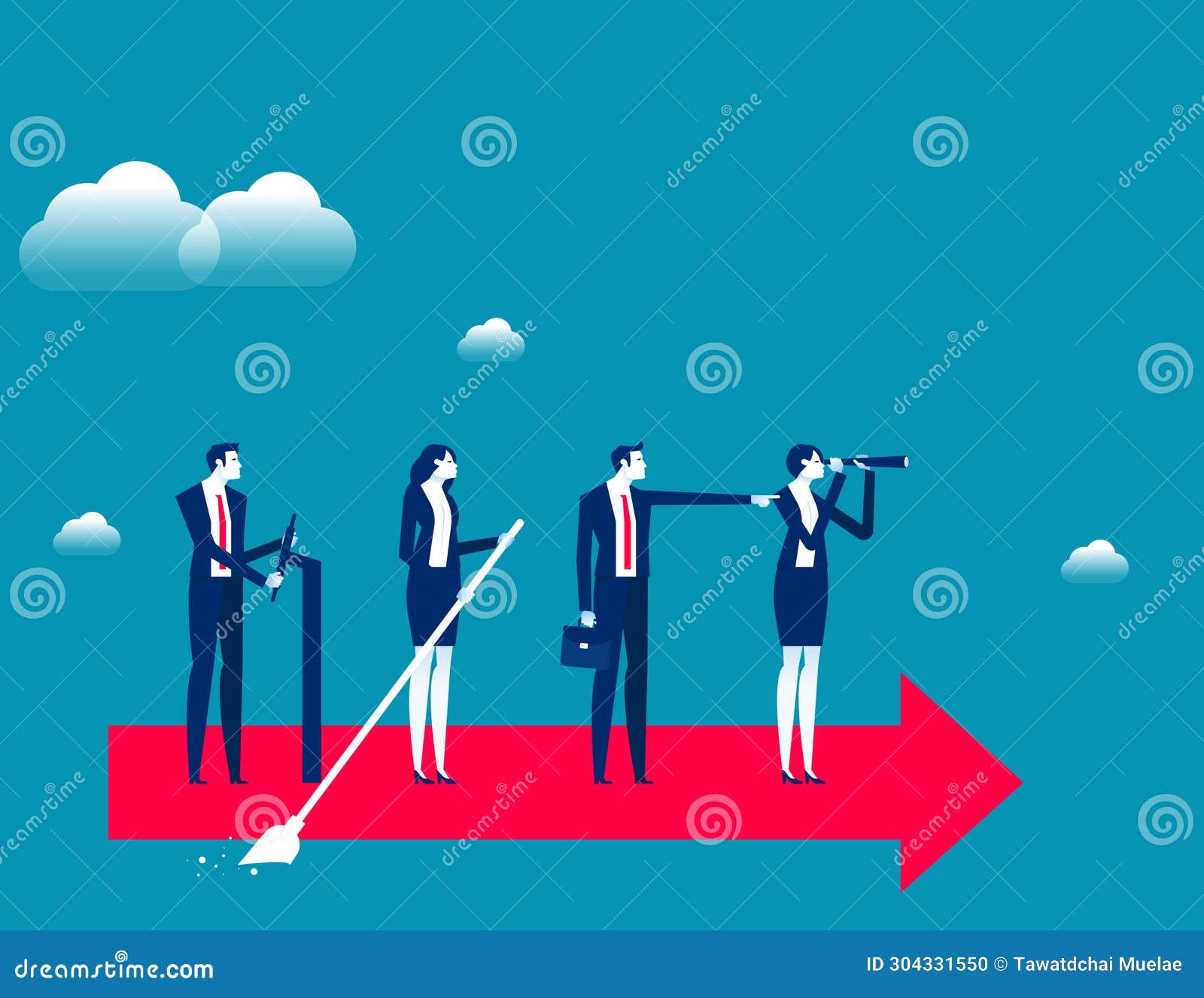 Good, Bad Teamwork, Win-win Cartoon Vector | CartoonDealer.com #220383451
