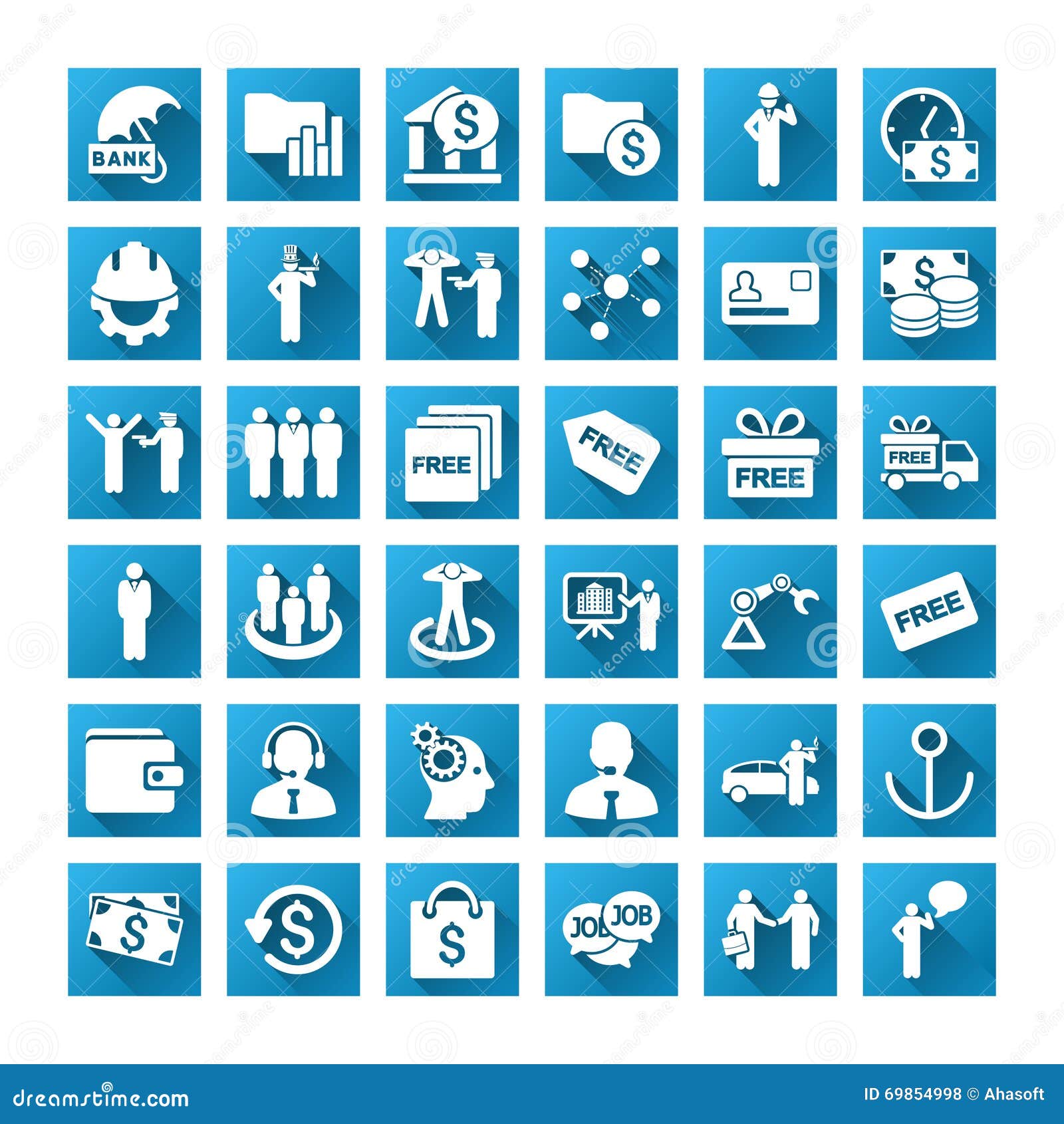Business Gradient Icon Set stock vector. Illustration of business ...