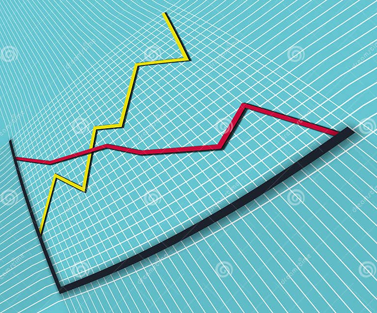 Business Graph 1 Distorted Perspective Stock Photo - Image of distorted ...