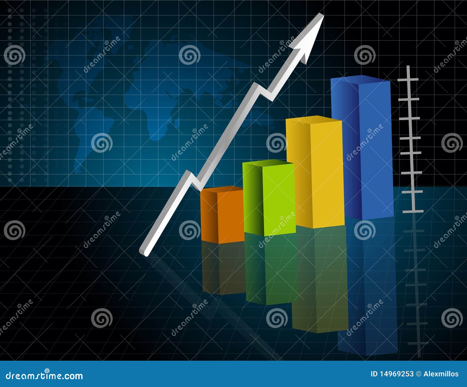 Business Graph stock vector. Illustration of clipart - 14969253