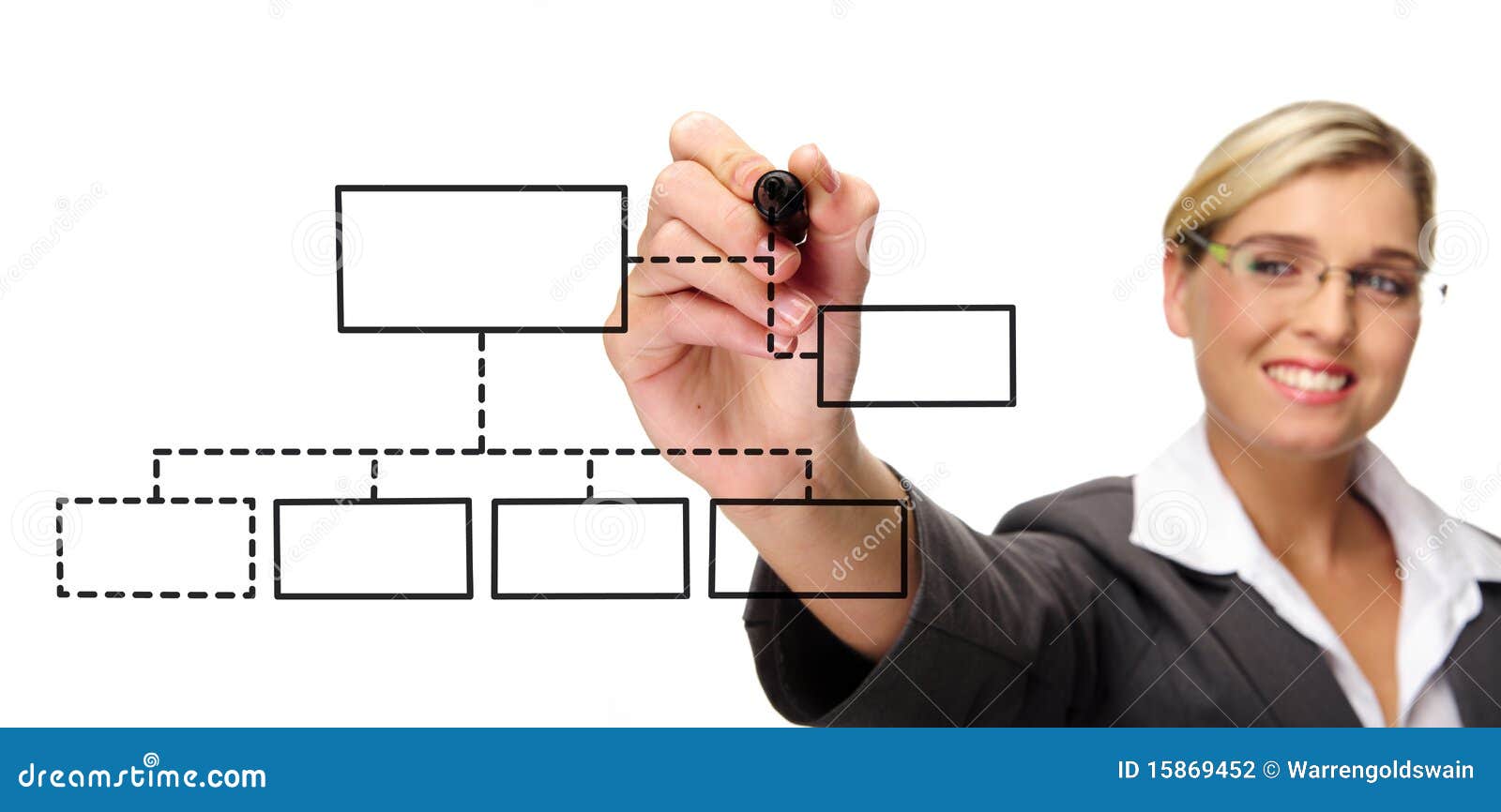 Business Organogram Drawing Stock Photo | CartoonDealer.com #22774770