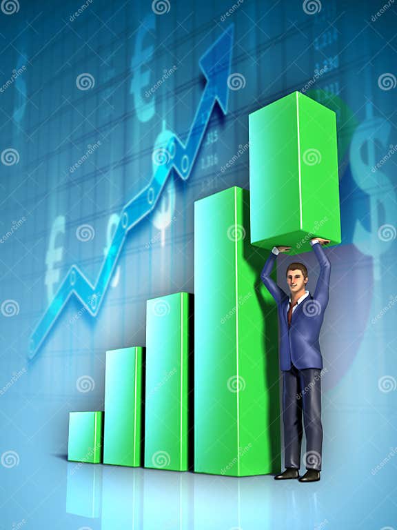 Business graph stock illustration. Illustration of business - 18963942