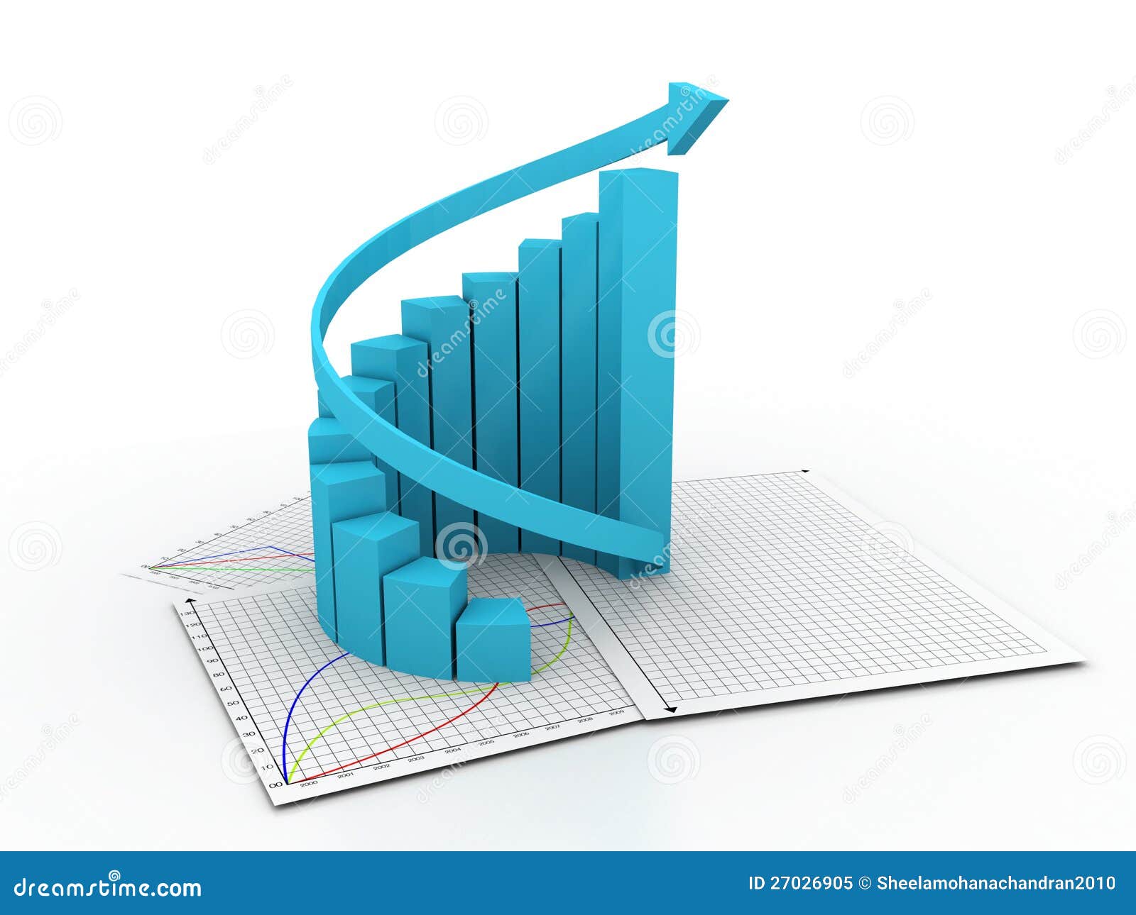 Business graph stock illustration. Illustration of chart - 27026905
